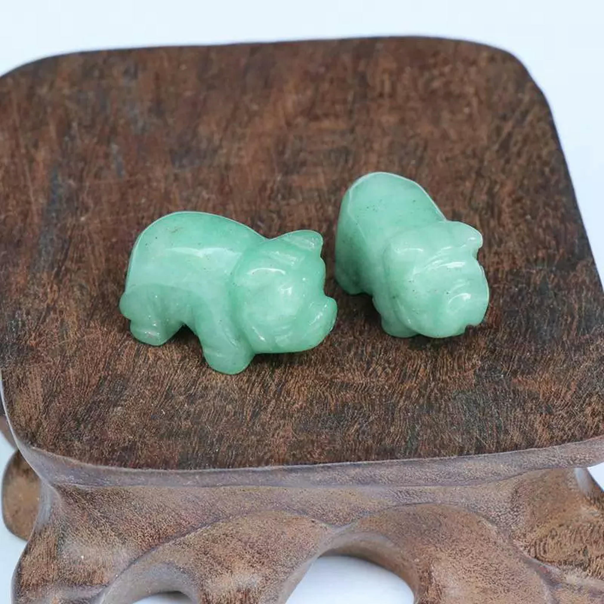 GAVONO Raw Natural Green Aventurine Quartz Crystal Pig Carved Piggy ...