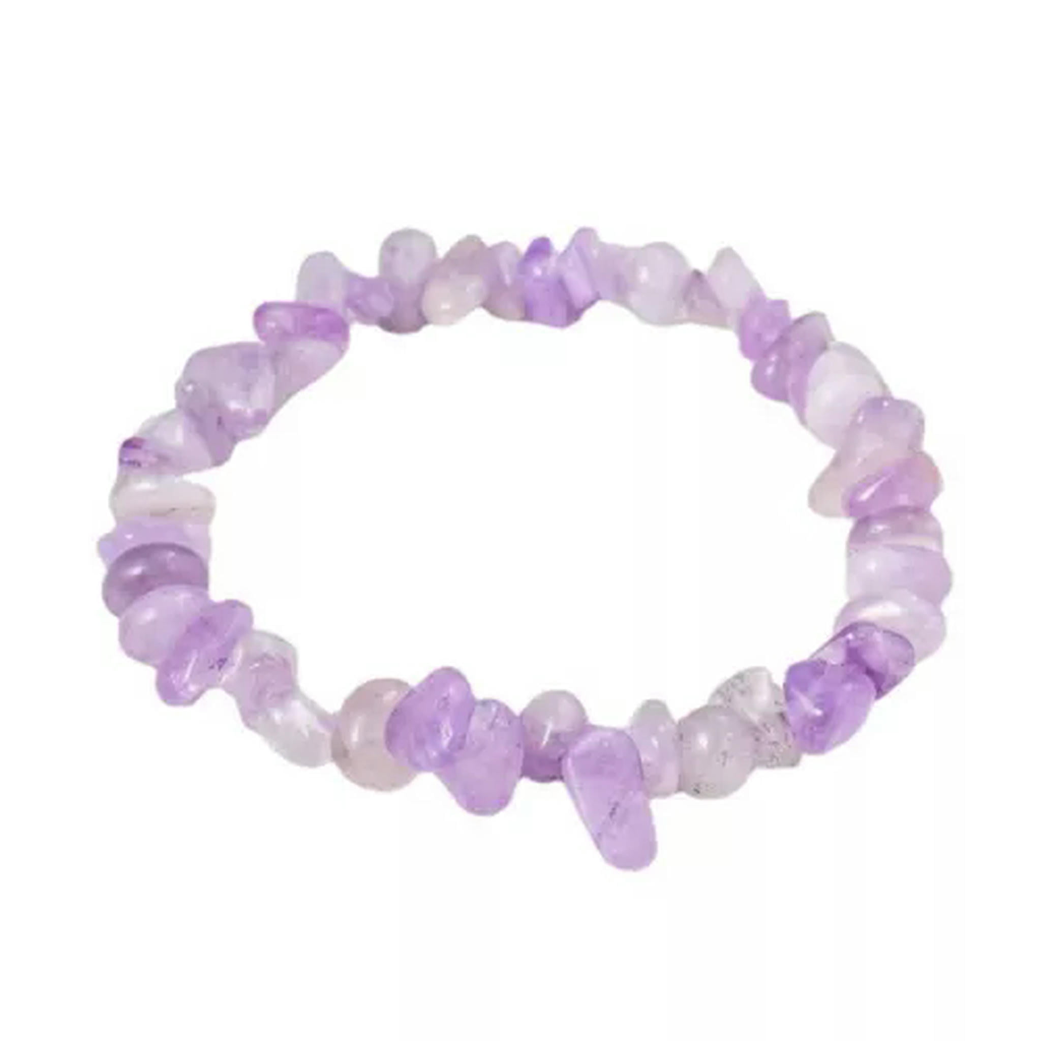 GAVONO Natural Healing Quartz Gravel Hand Strings Crystal Gems Stretchy ...