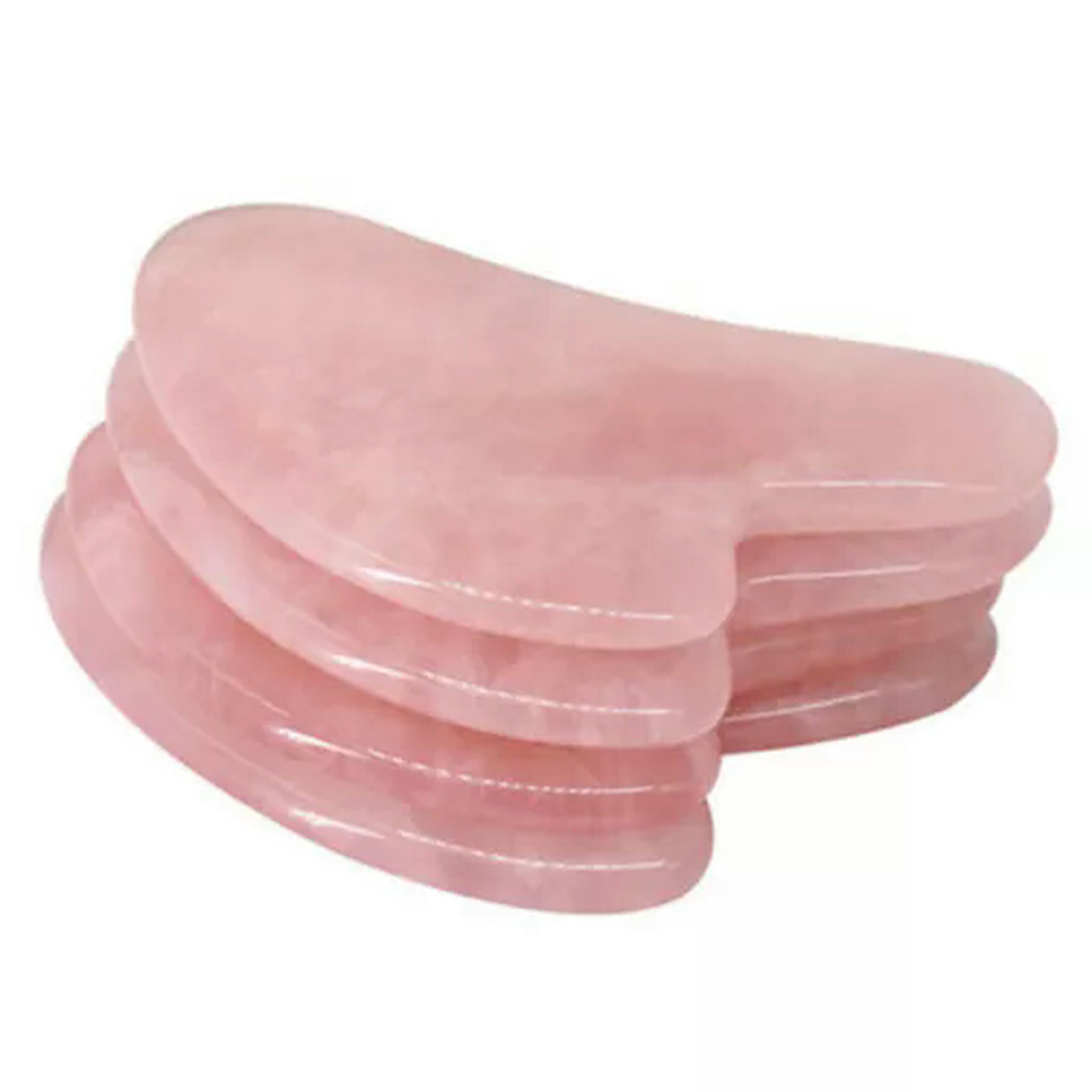GAVONO Natural Pink Rose&Serpentine Jasper Stone Gua Sha Board Face ...