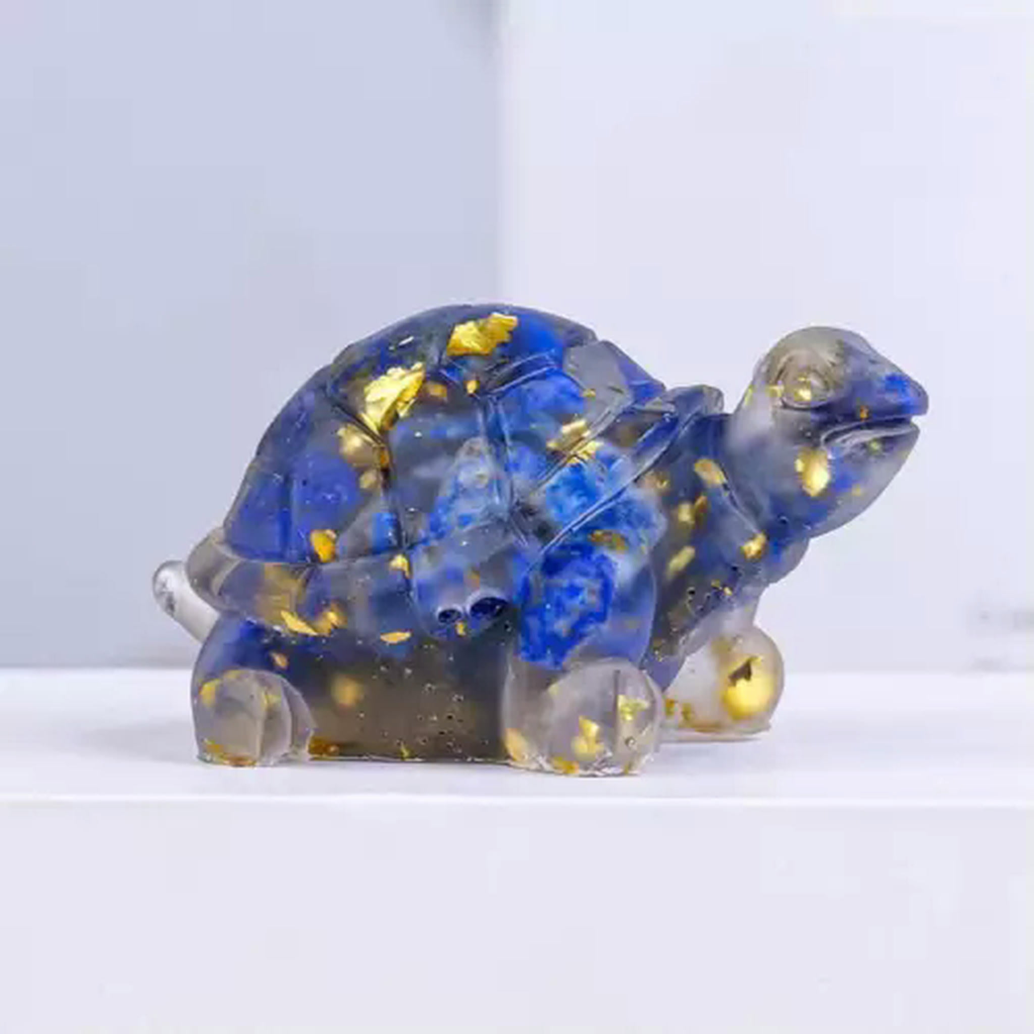 GAVONO Natural Lapis Lazuli Quartz Crystal Tortoise Carved Chip Stone ...