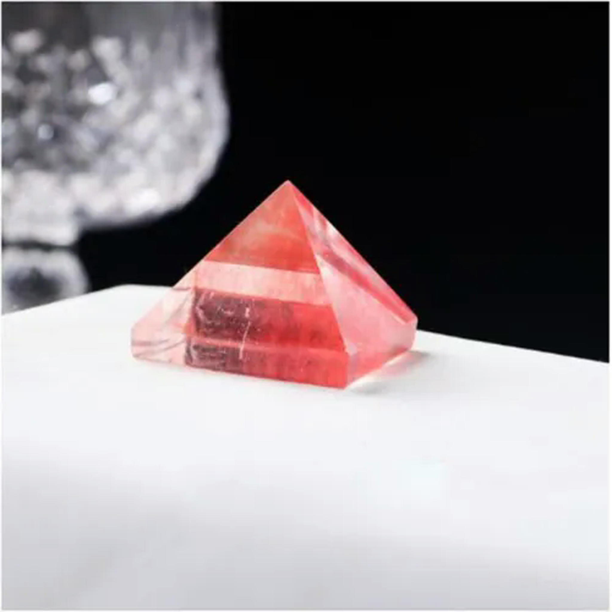 GAVONO Natural Quartz Crystal Egyptian Pyramid Chakra Reiki Mineral ...
