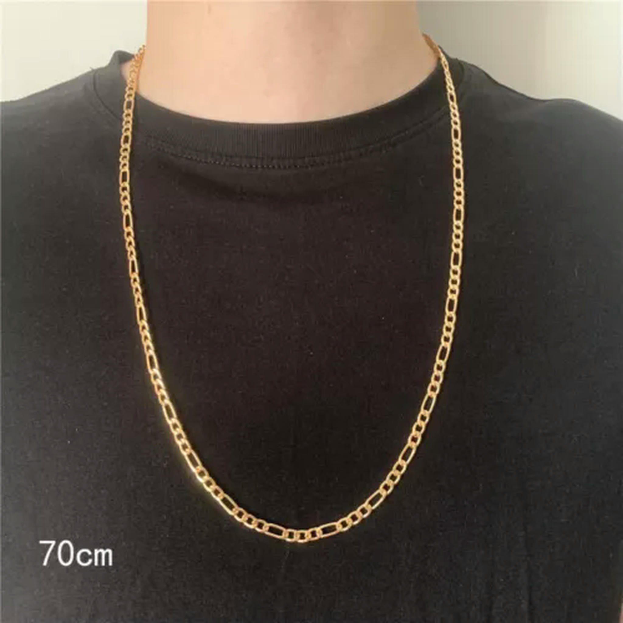 GAVONO Neck Chain Gold Silver Color Neck Jewelry Long Necklace Men ...