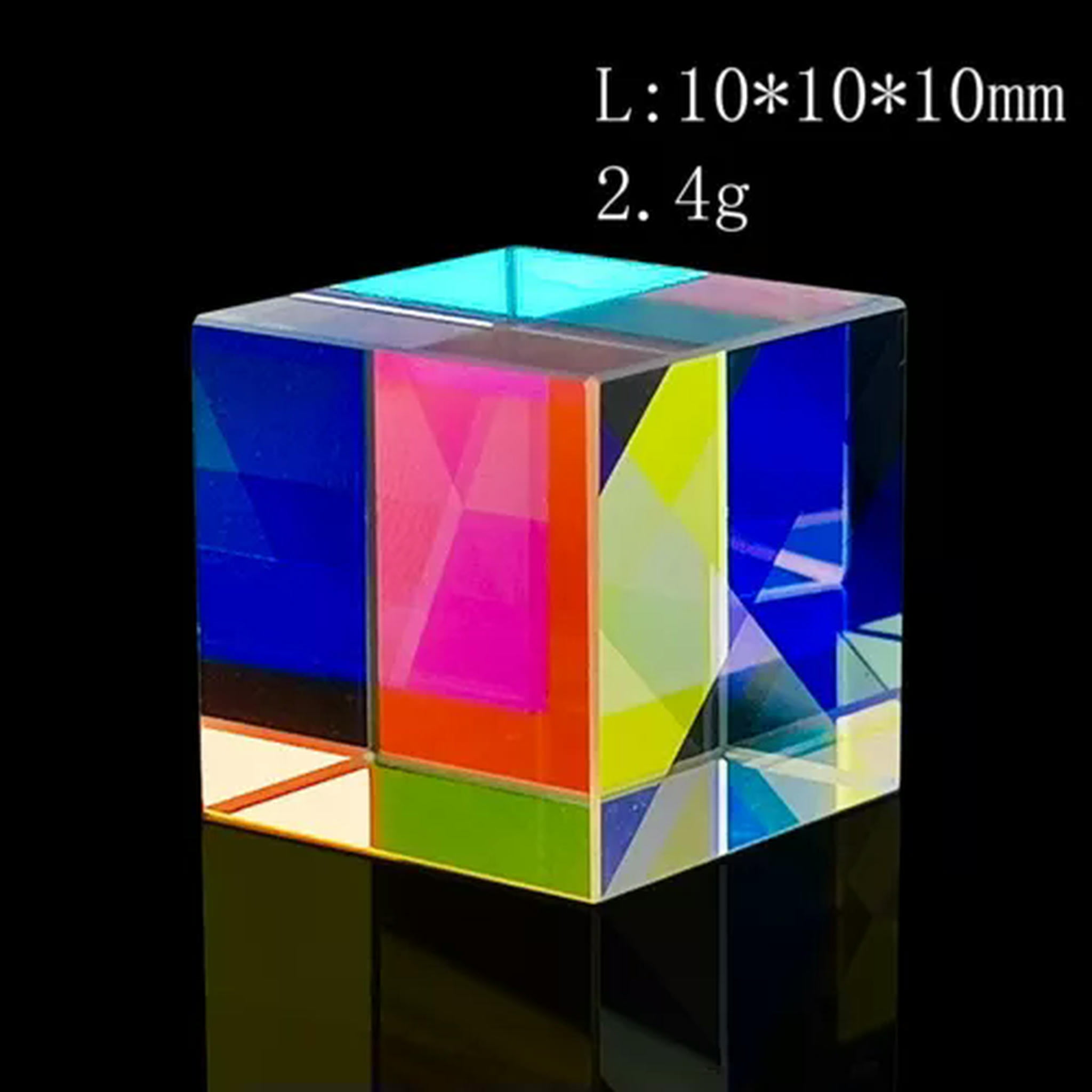 GAVONO Prism Six-Sided Bright Light Combine Cube Prism Stained Glass ...
