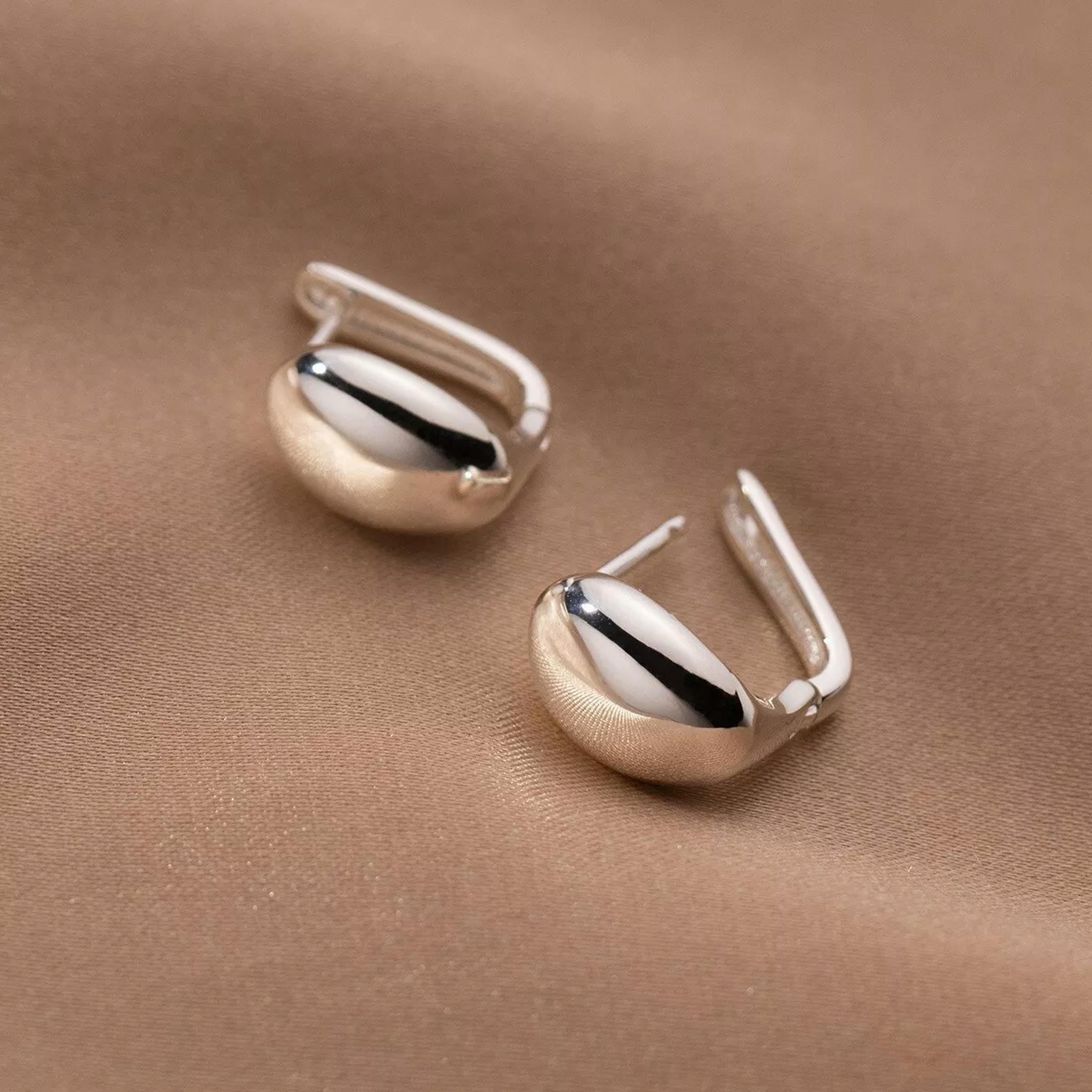 GAVONO Solid 925 Sterling Silver Small Huggie Hoop Earrings Men's ...