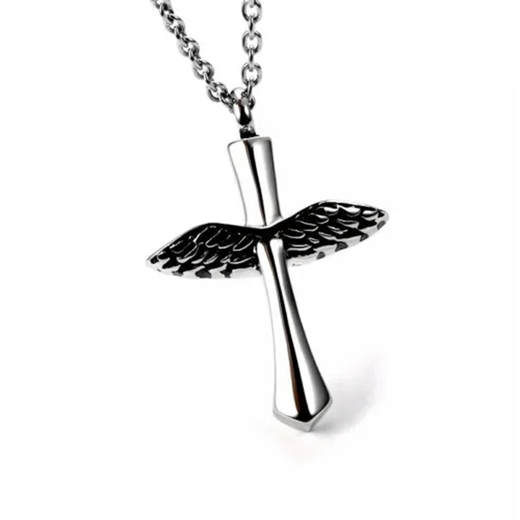 GAVONO Stainless Steel Angel Cross Perfume Bottle Loading Memories ...