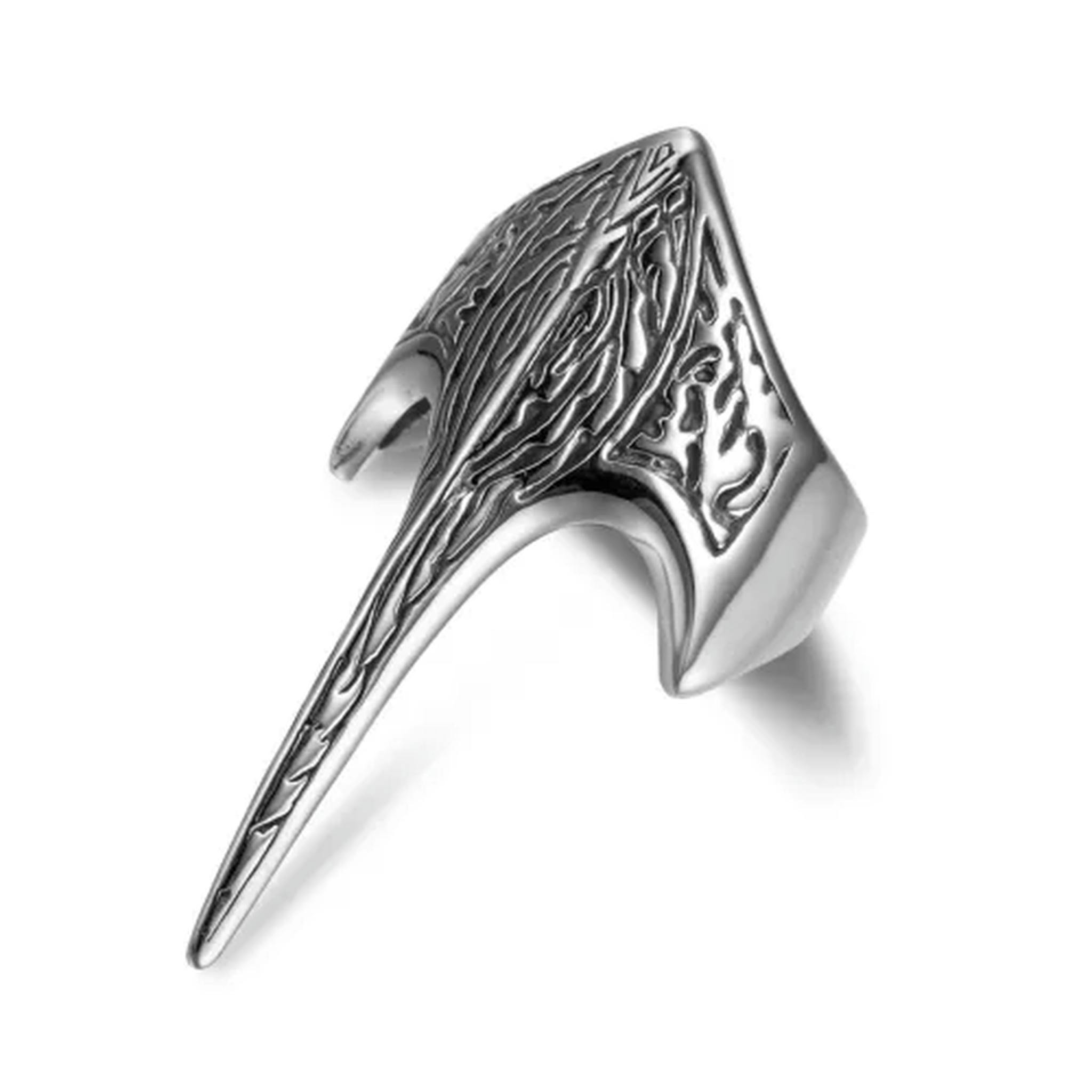 GAVONO Stainless Steel Eagle Beak Alien Thumb Cool Gothic Rings Hiphop ...