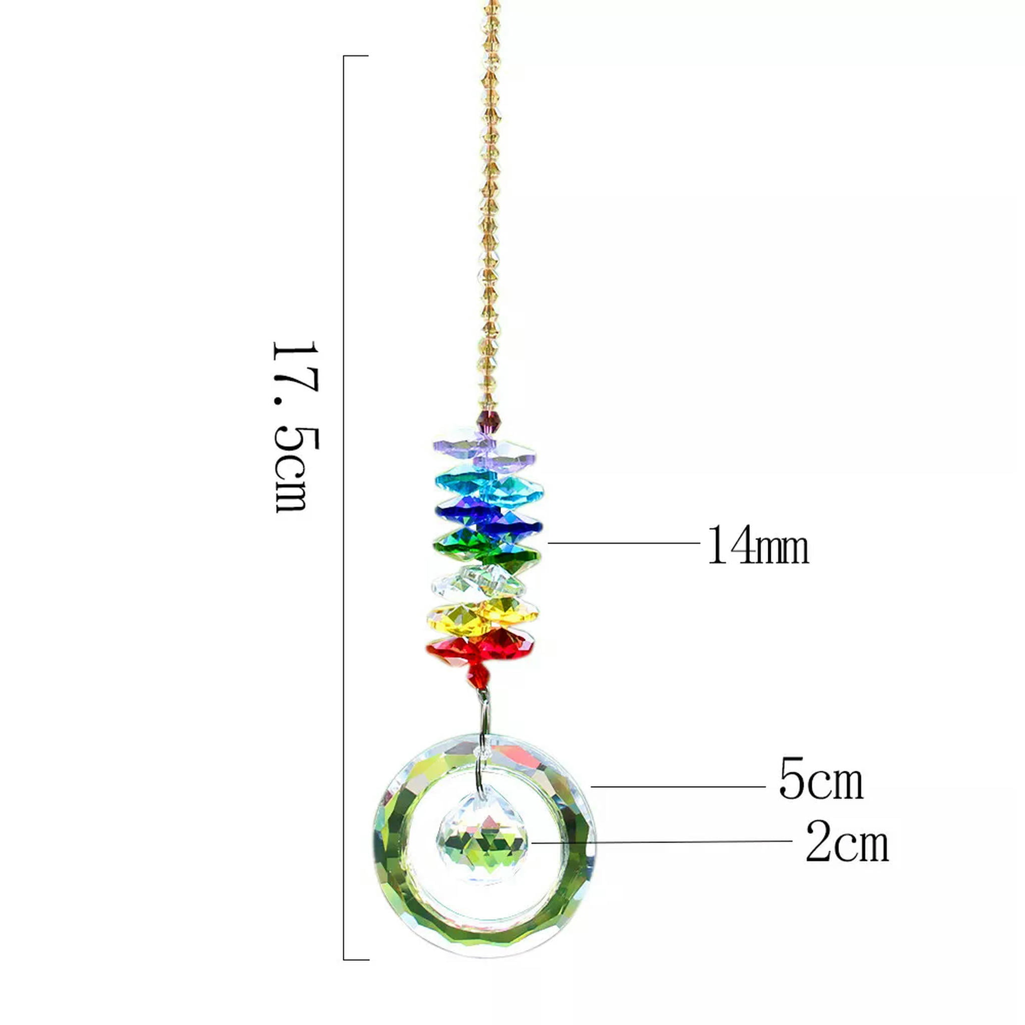GAVONO Suncatcher Crystal ball + Crystal Ring DIY Magic Crystal Ring ...