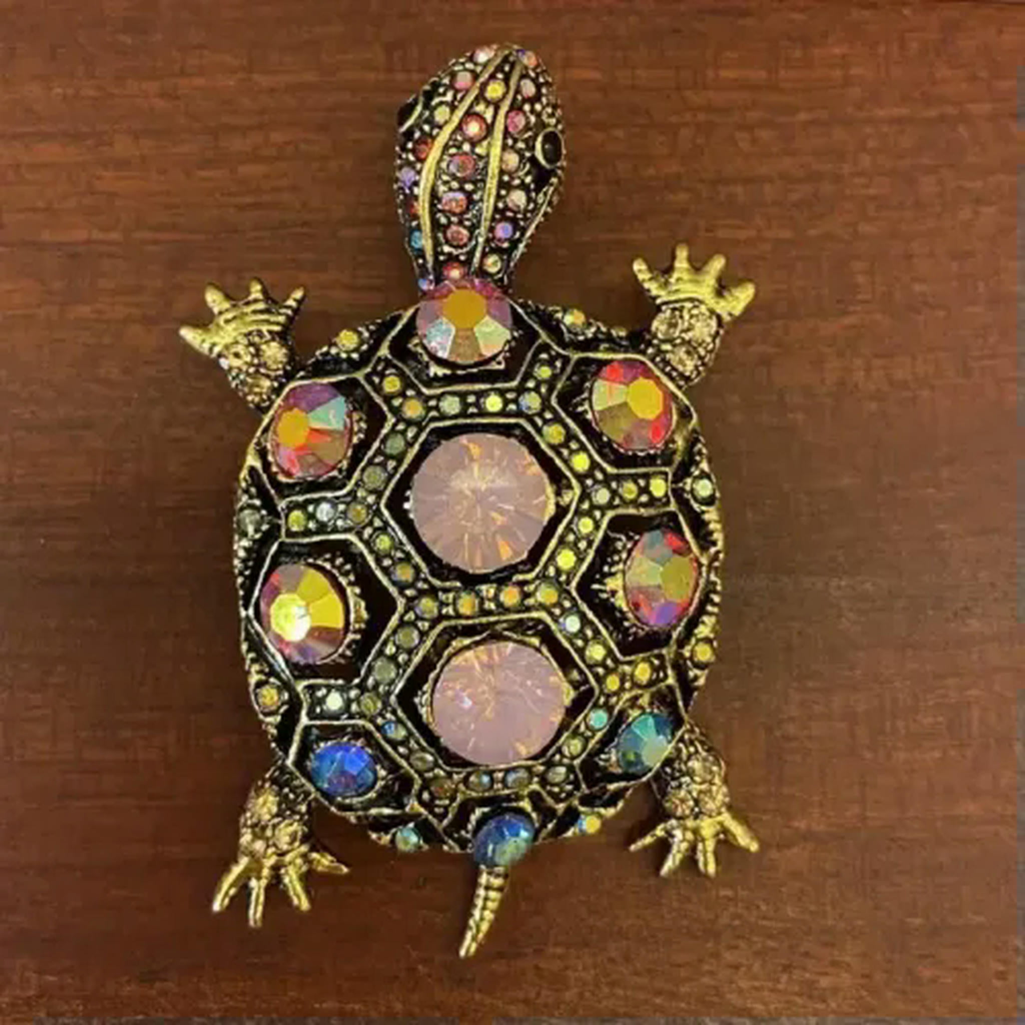 GAVONO Vintage Rhinestone Turtle Brooch Men Stylish Animal Pin for Any ...