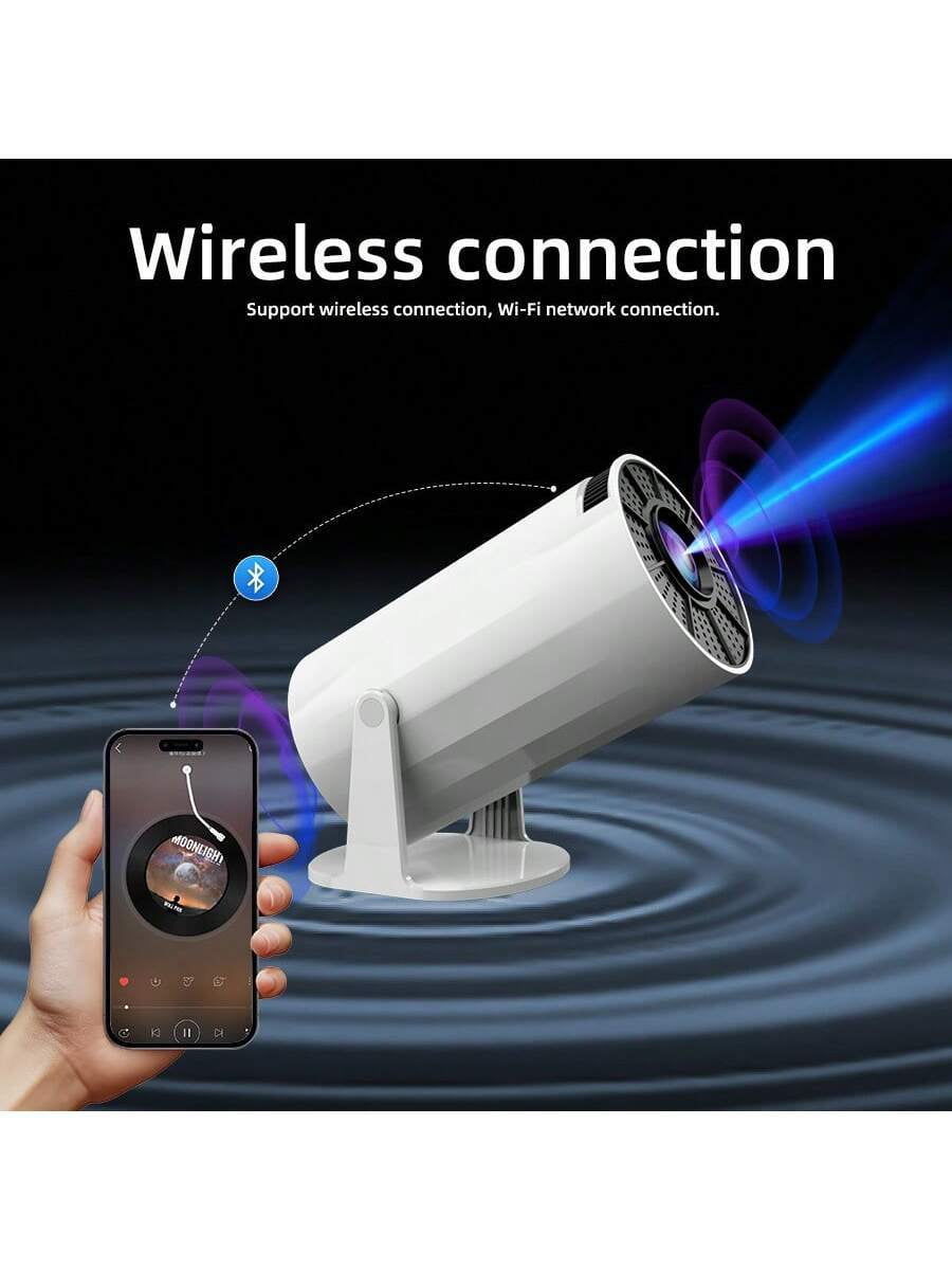 GAWFOLK Smart HD Projector 1080P, Wireless Portable Projector with Dual ...