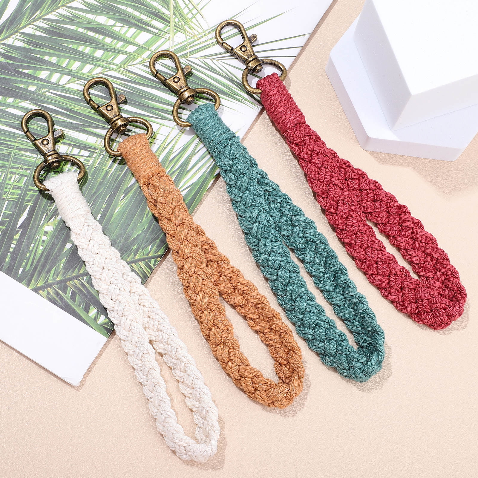 GAXIRE 1 Set Handmade Wristlets Keychains Style Metal present Giving ...