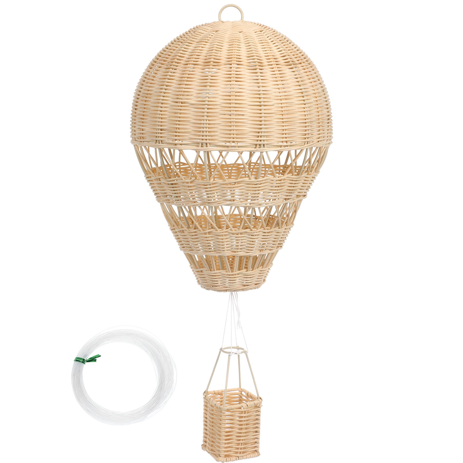 GAXIRE Photo Props Hot Air Balloon Beige Rattan 1 Set - Walmart.com