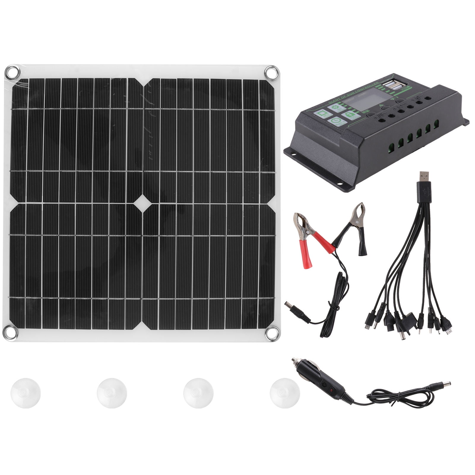 GAXIRE Folding Monocrystalline Solar Panel 11x11in Portable Lightweight ...
