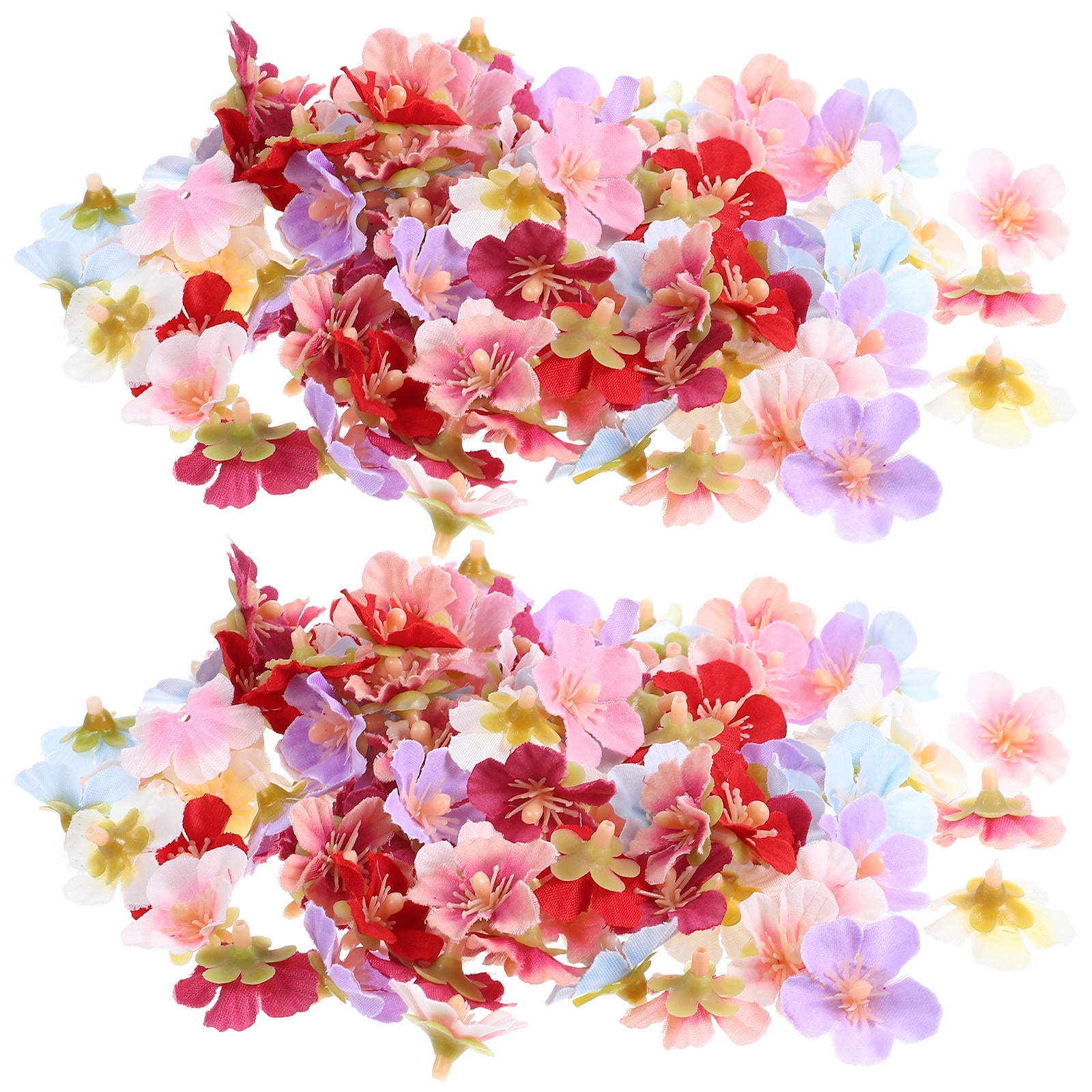 GAXIRE Fake Flower Heads Artificial Cherry Blossom Petals Assorted ...