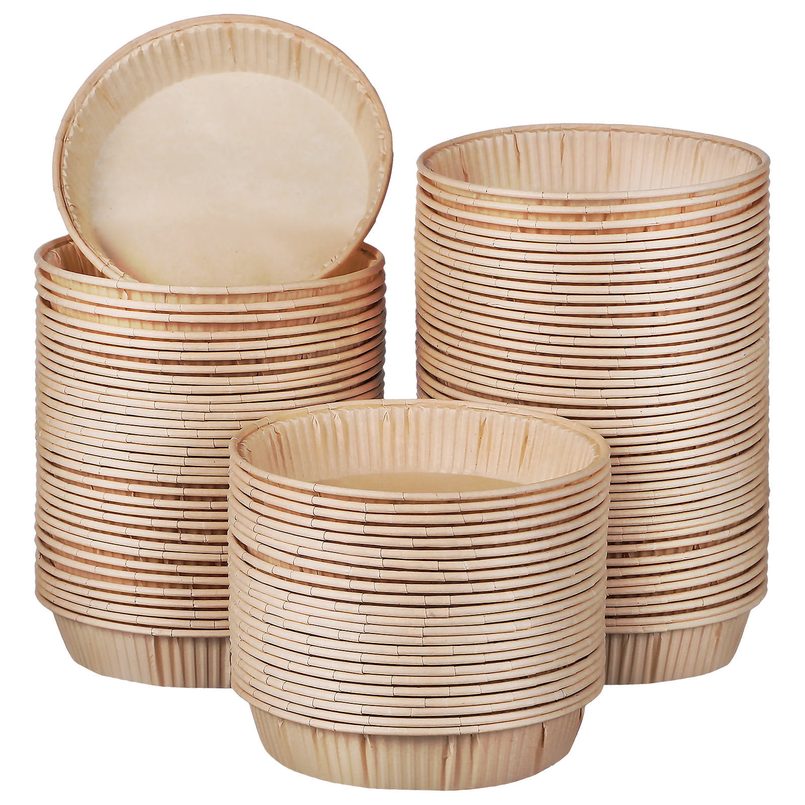 GAXIRE 100Pcs Microwave Safe Pie Pans 4 Inches Top Opening Family ...
