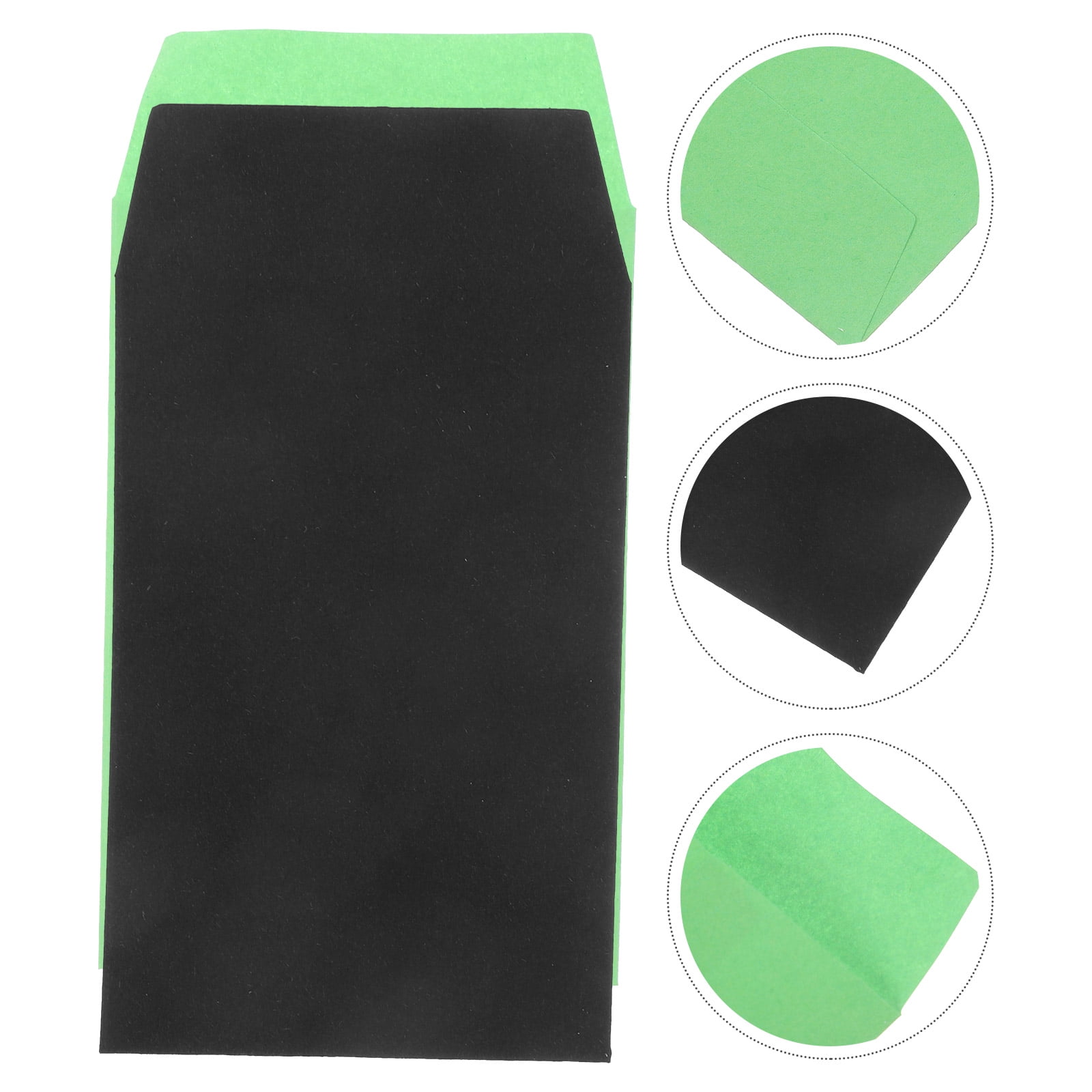 GAXIRE 100Pcs Money Envelopes Small Colored Envelopes Green Rectangular ...