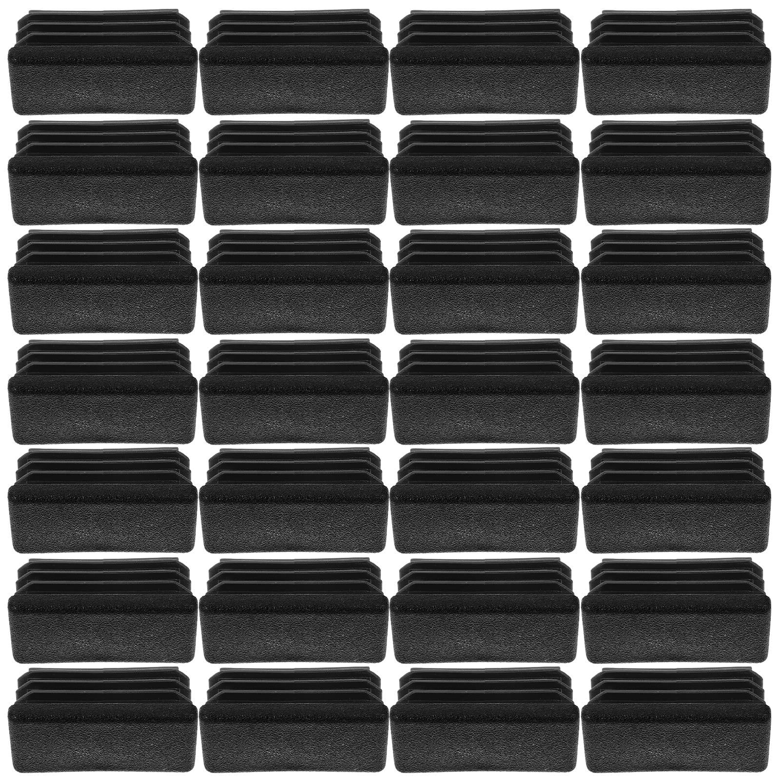GAXIRE 100Pcs Rectangular Rubber Chair Leg Protectors for Noise ...