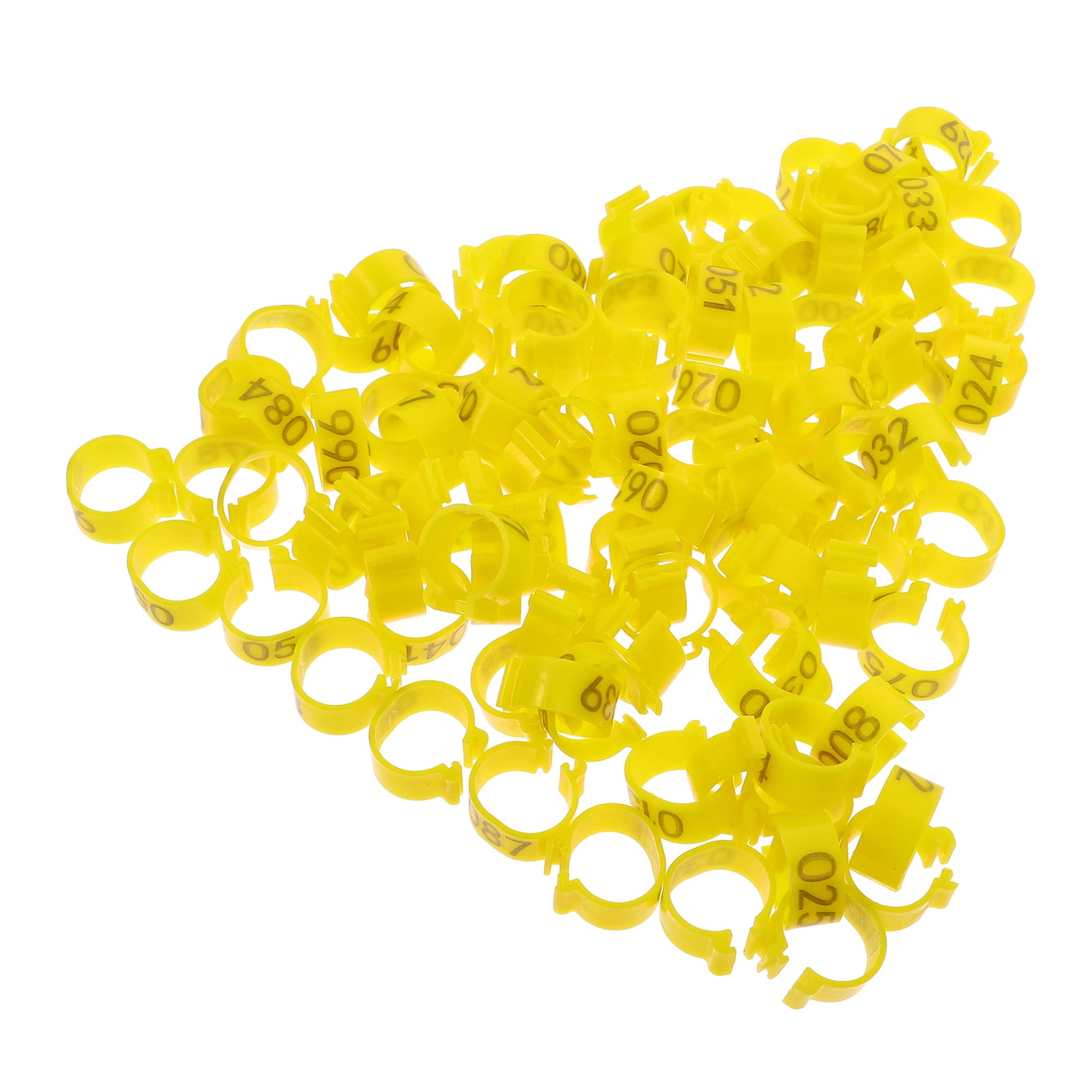 GAXIRE 100Set Bird Leg Rings Easy to Apply and Remove Leg Bands for ...
