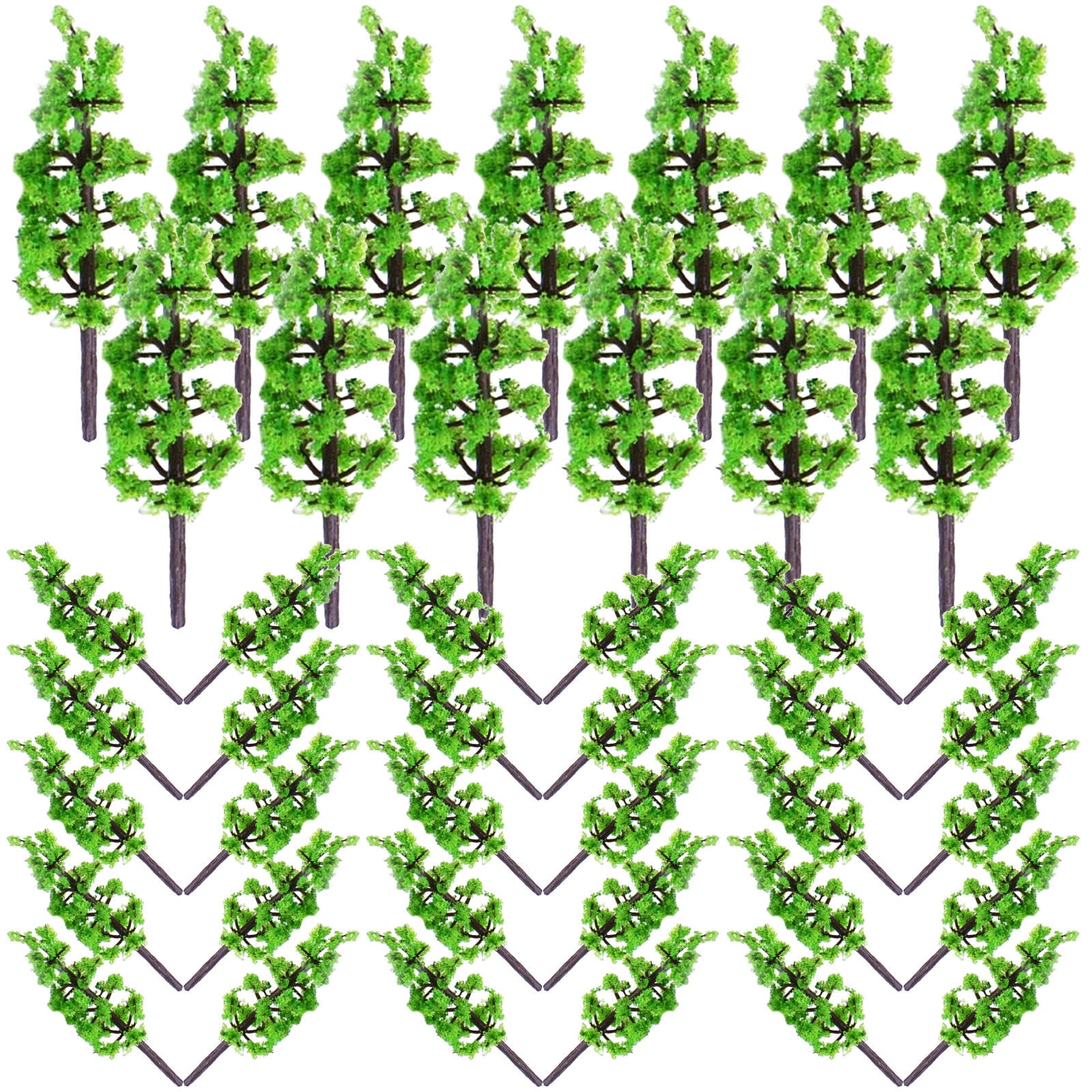GAXIRE 100pcs Miniature Landscape Accessories Set for Train Models ...