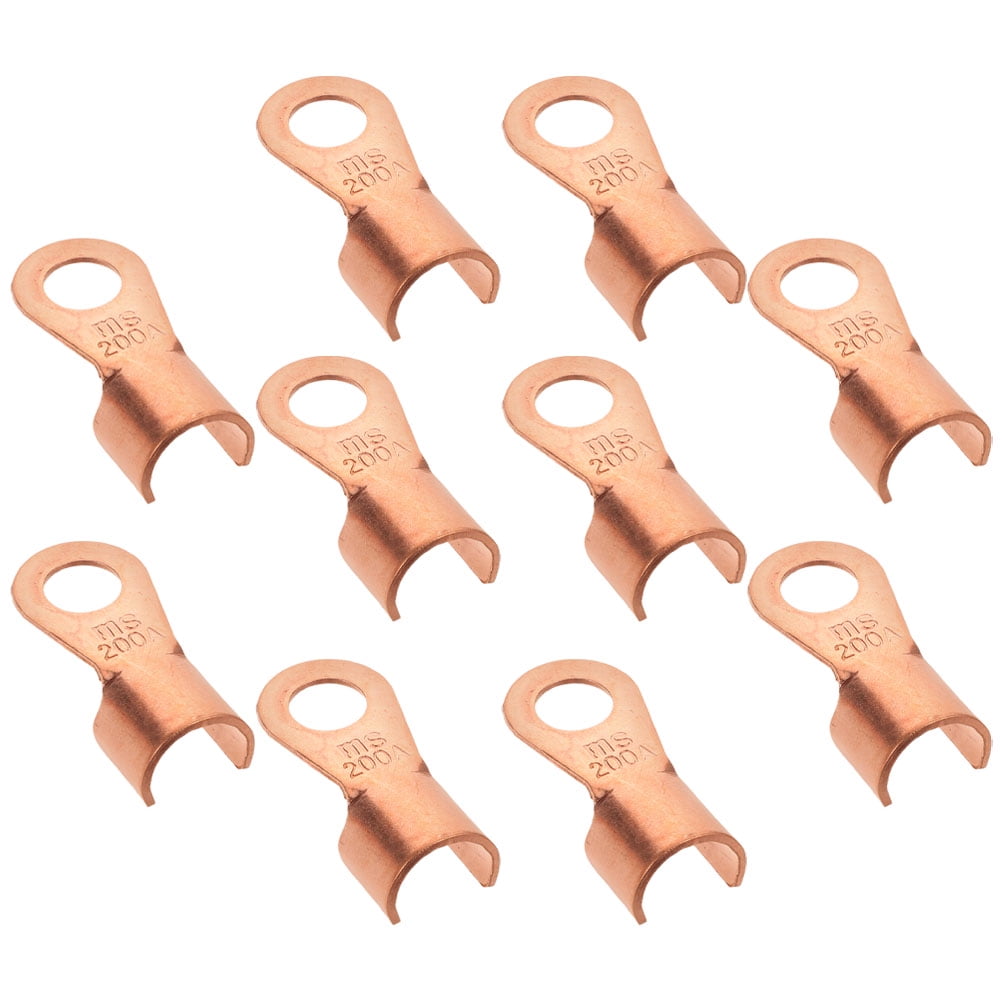 GAXIRE 10PCS Golden Copper Cable Crimp Connectors for Battery ...