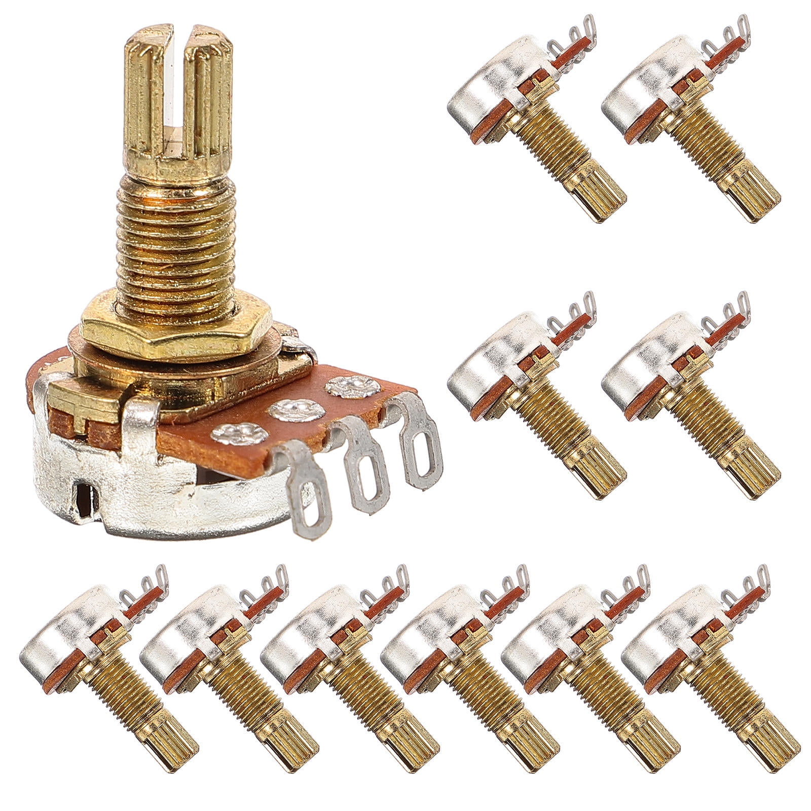 GAXIRE 10Pack Guitar Potentiometer with Short Split Shaft for ...