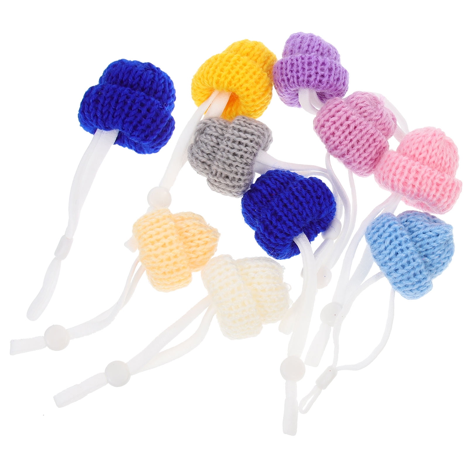 GAXIRE 10Pack Mini Assorted Color Chicken Hats for Hens Knitted Animal ...