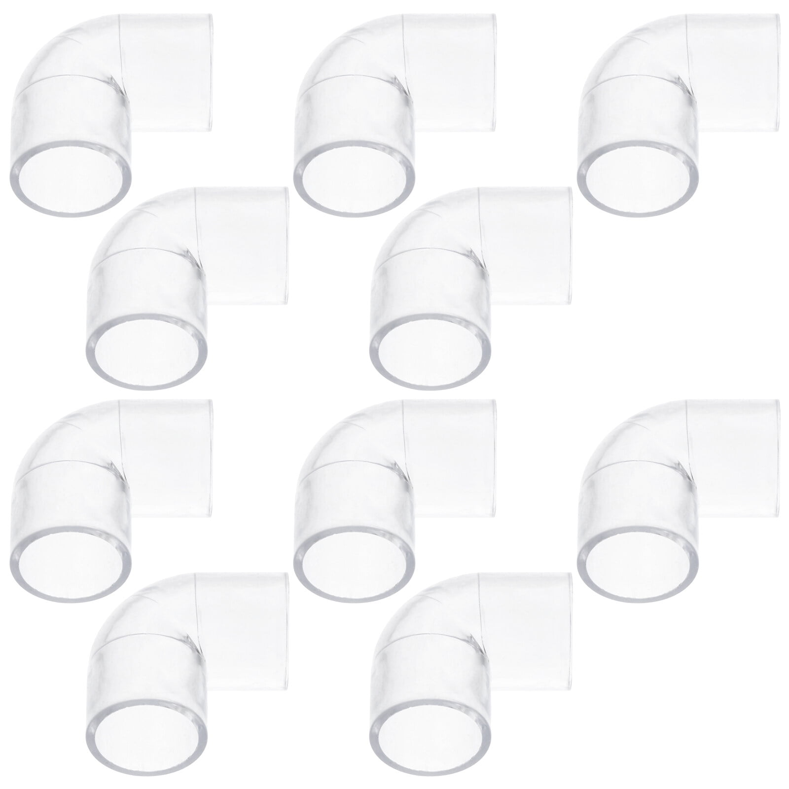 GAXIRE 10Pcs 2.5X2.5X5CM Acrylic 90 Degree Elbow for Fish Tank ...