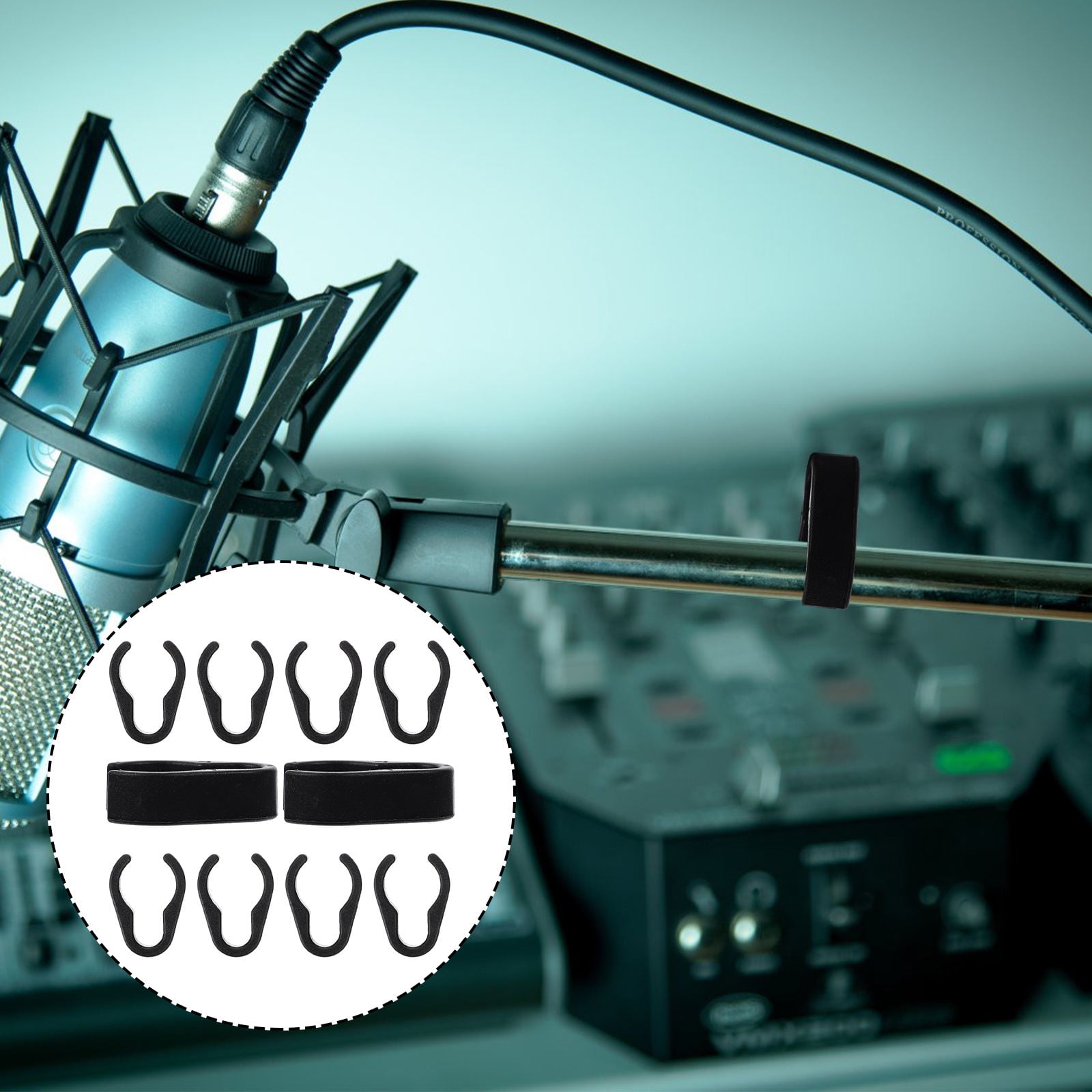 GAXIRE 10Pcs Durable Plastic Mic Cable Holders for Home Mic Stand Cable ...