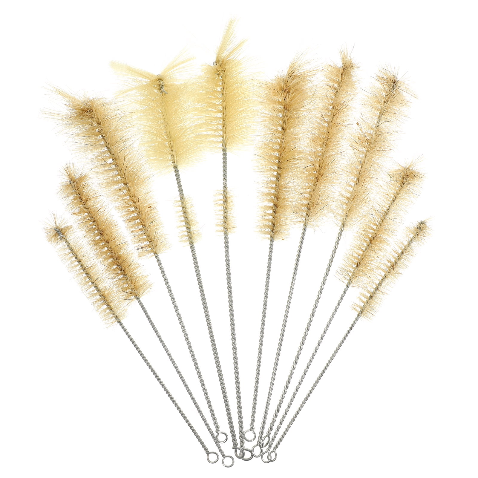 GAXIRE 10Pcs Khaki Nylon Tube Brushes for Cleaning Test Tubes and ...