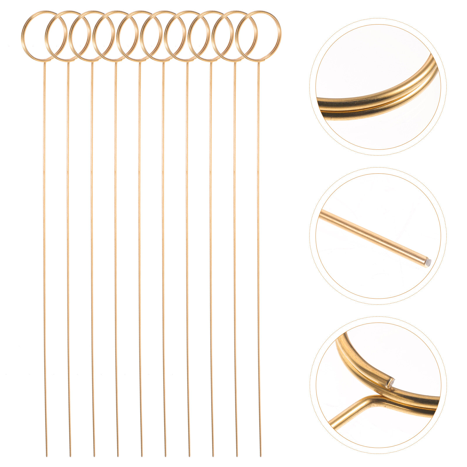 GAXIRE 10Pcs Metal Round Shaped Blessing Fixed Clip Floral Place Card ...