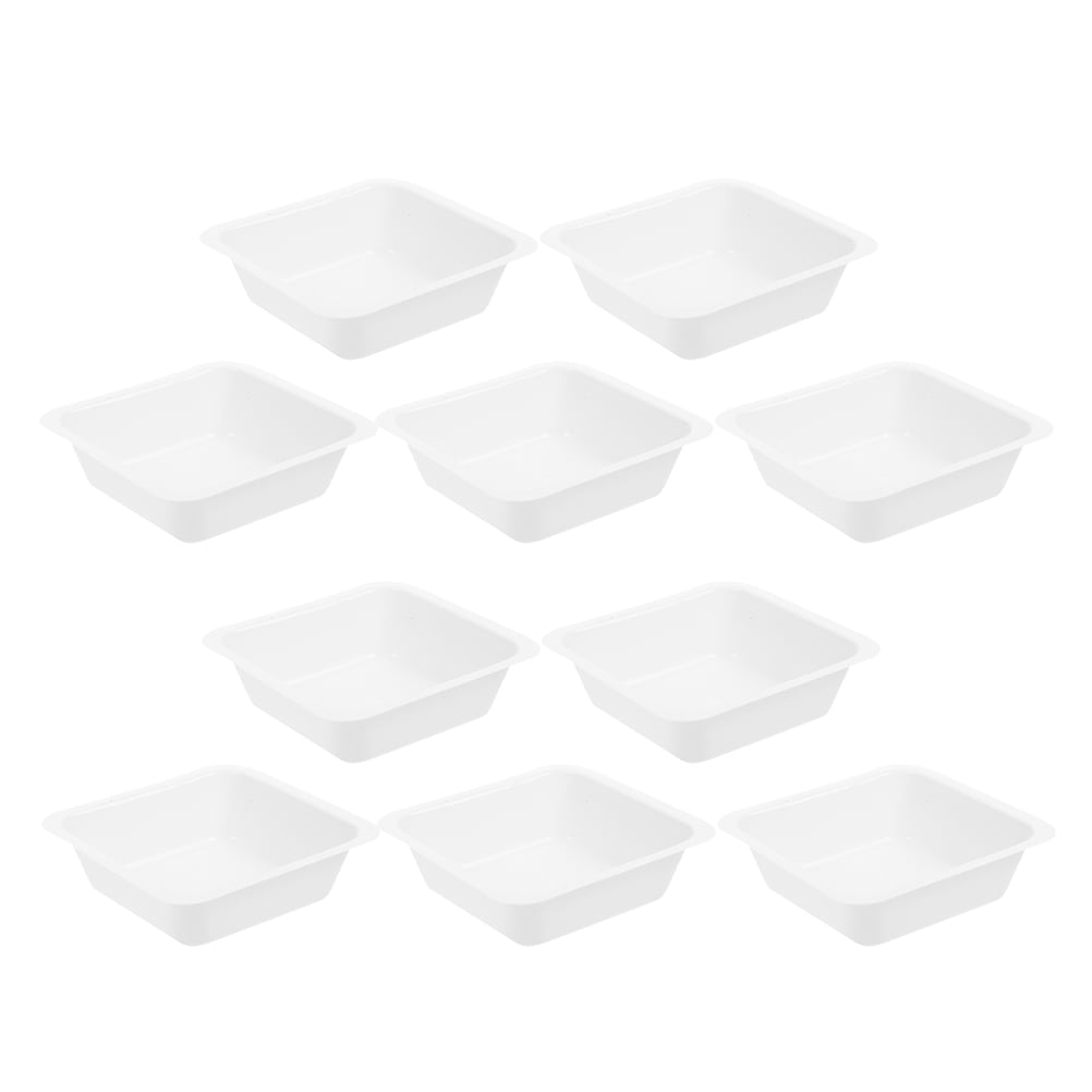 GAXIRE 10Pcs White Plastic Weighing Dishes For Laboratory Use Precision ...