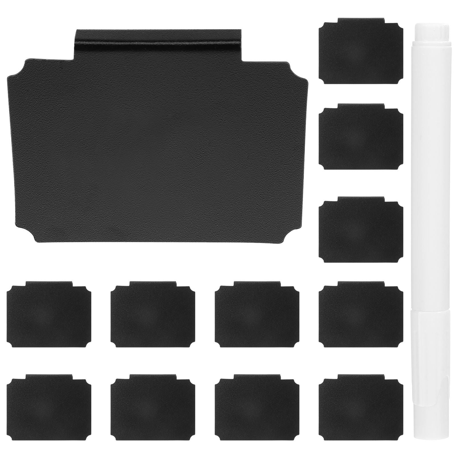 GAXIRE Assorted Color Basket Label Clips PVC 12 Pcs for Back to School ...