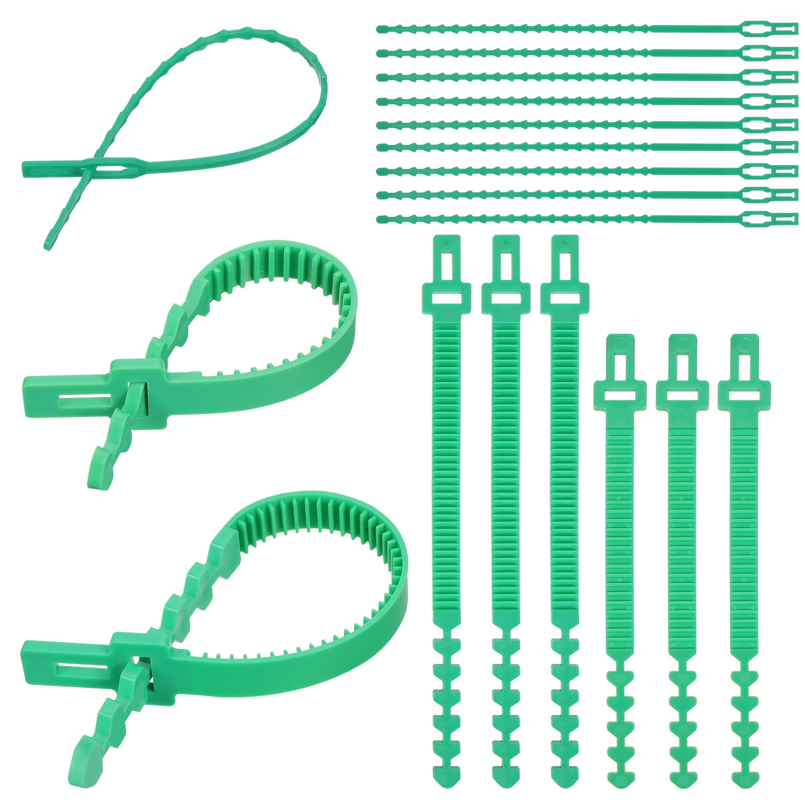 GAXIRE Tree Straps for Support Binding Straps Green Rubber 18pcs ...