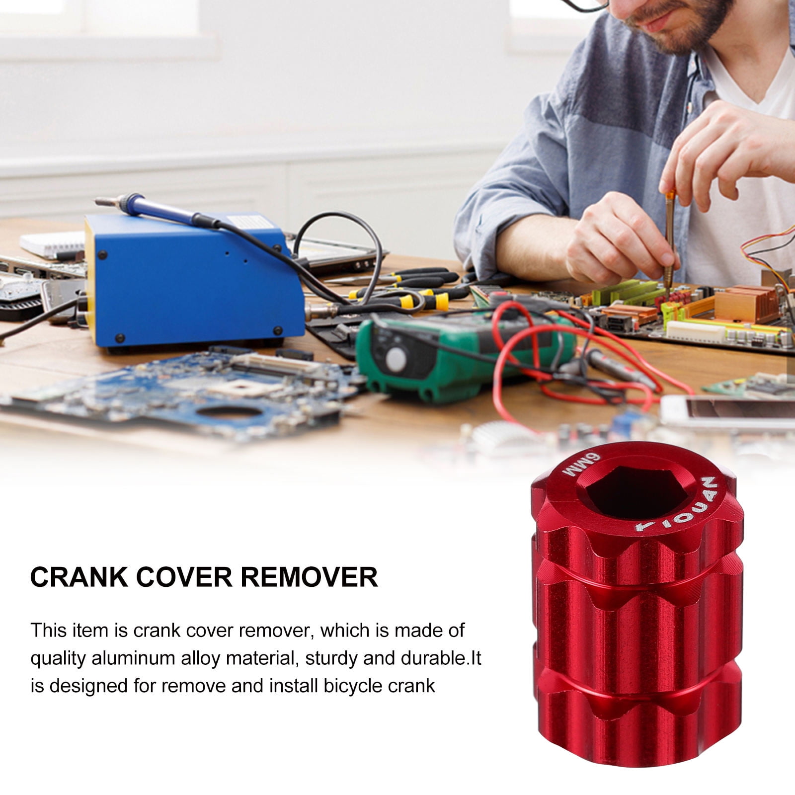 GAXIRE 1Pack Aluminum Alloy Bike Crank Cover Remover for Bottom Bracket ...