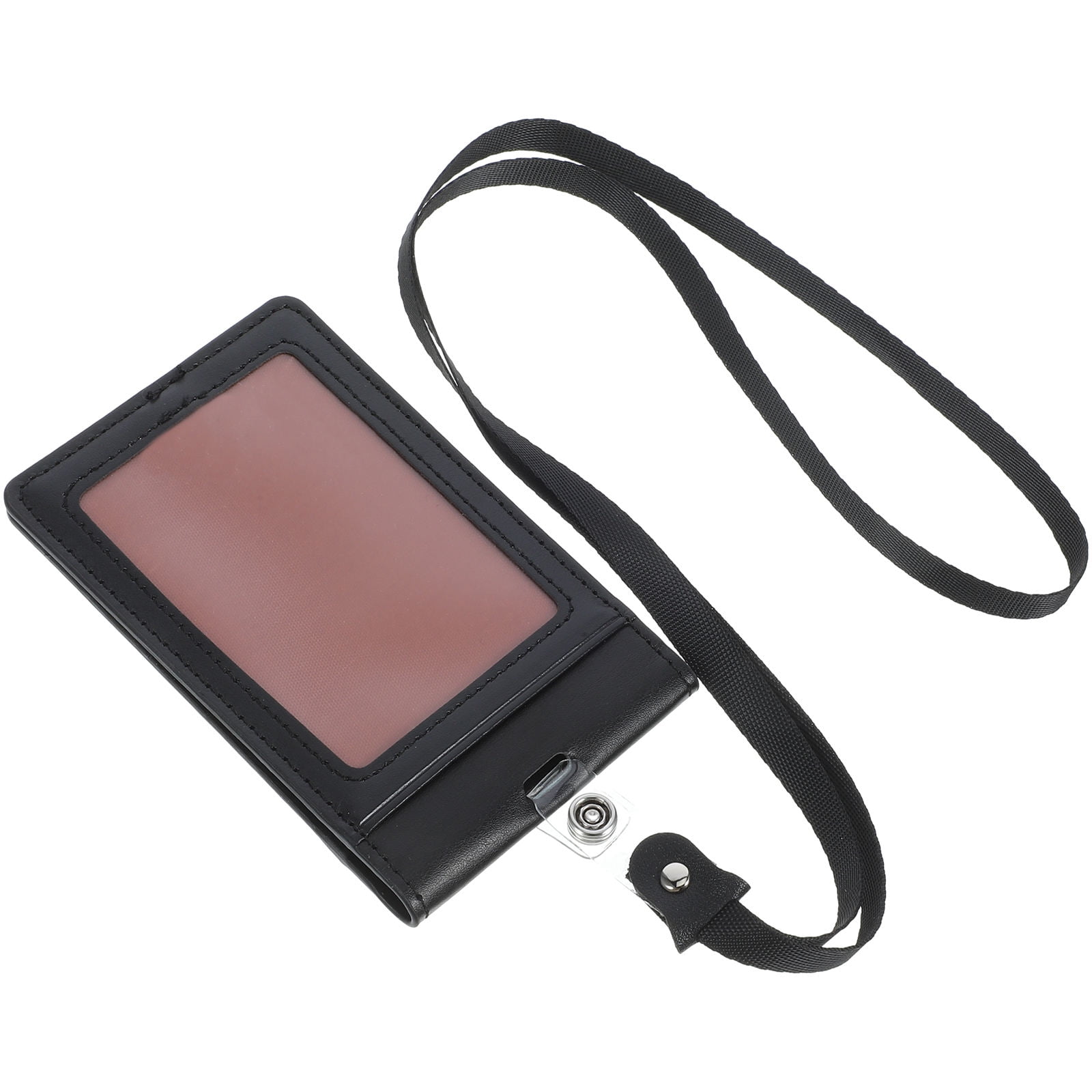 GAXIRE 1Pack Black Hard Badge Holder With Magnetic Closure For Id Cards ...