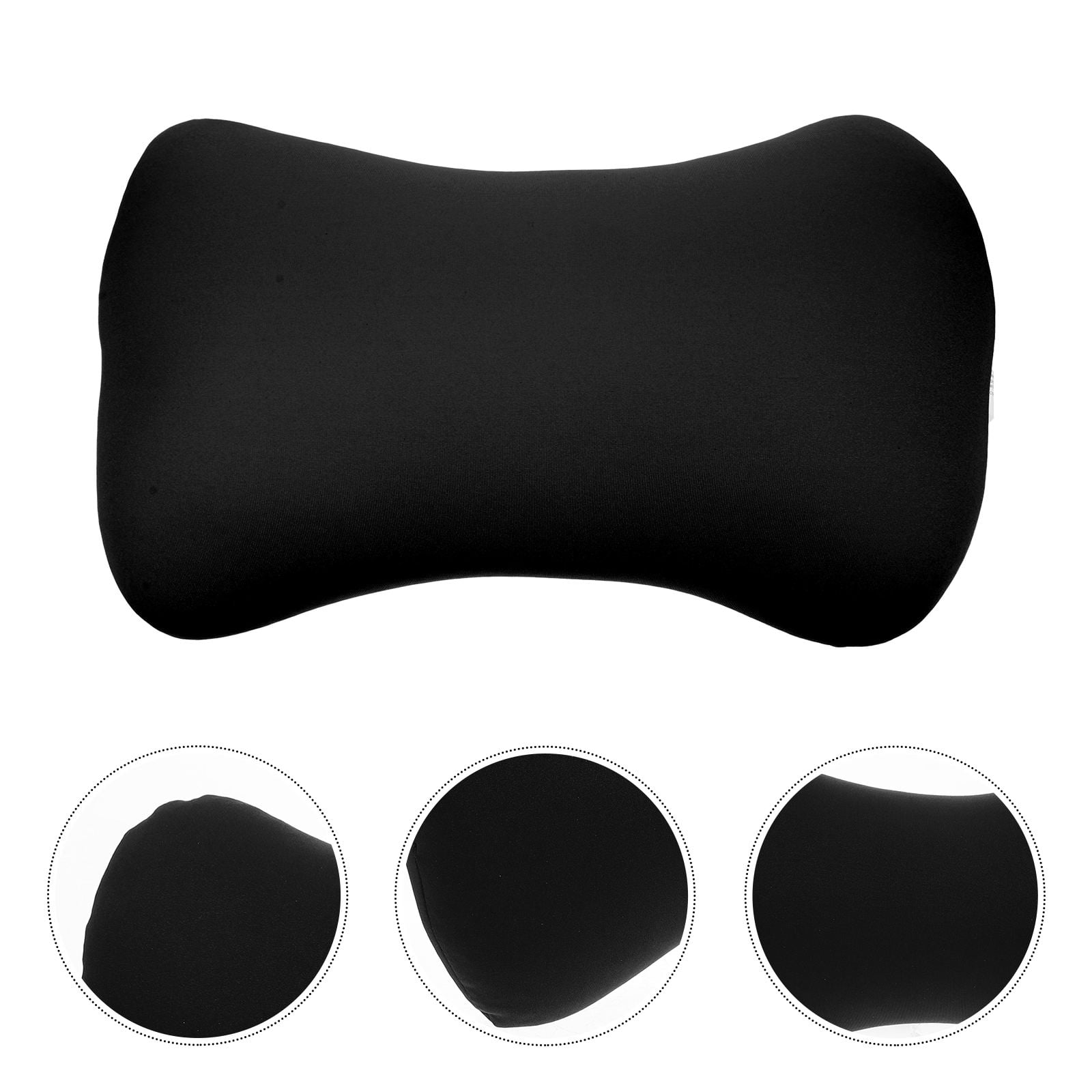 GAXIRE Portable Black Neck Pillow Ergonomic Comfortable Bone Pillow for ...