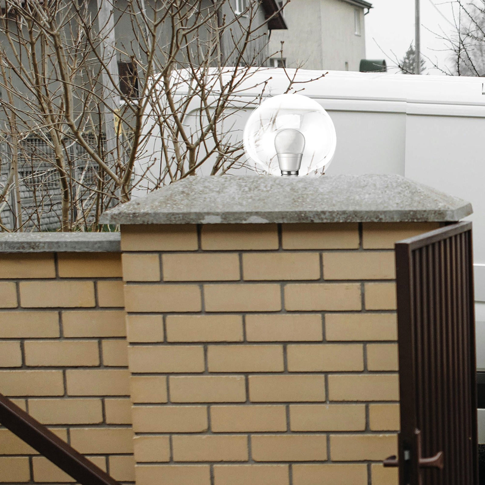 GAXIRE Light Transmission Clear Globe Lamp Shade Transparent Acrylic ...