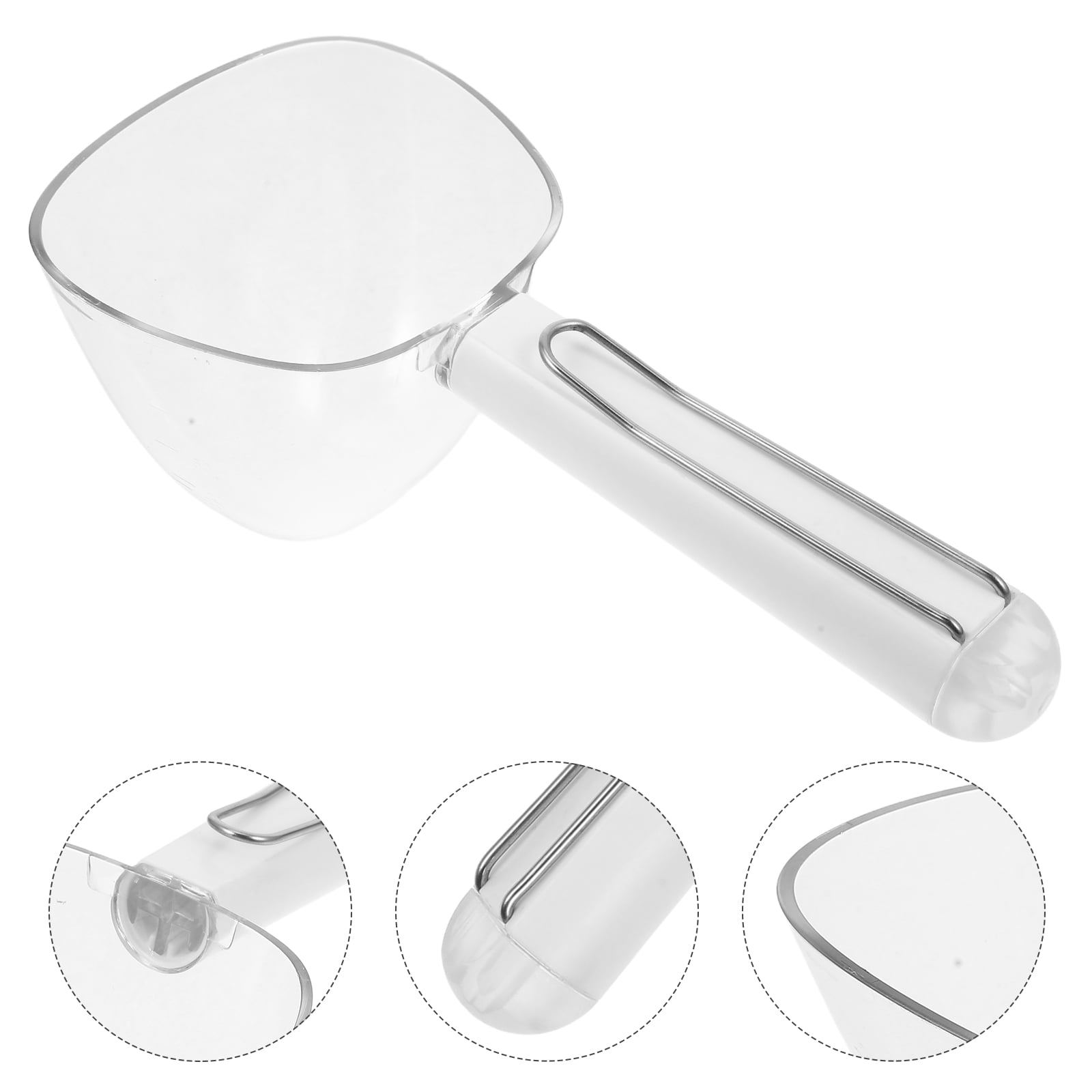 GAXIRE 1Pack Dog Measuring Spoons White 18.3x9.4x6Cm Abs for Accurate ...