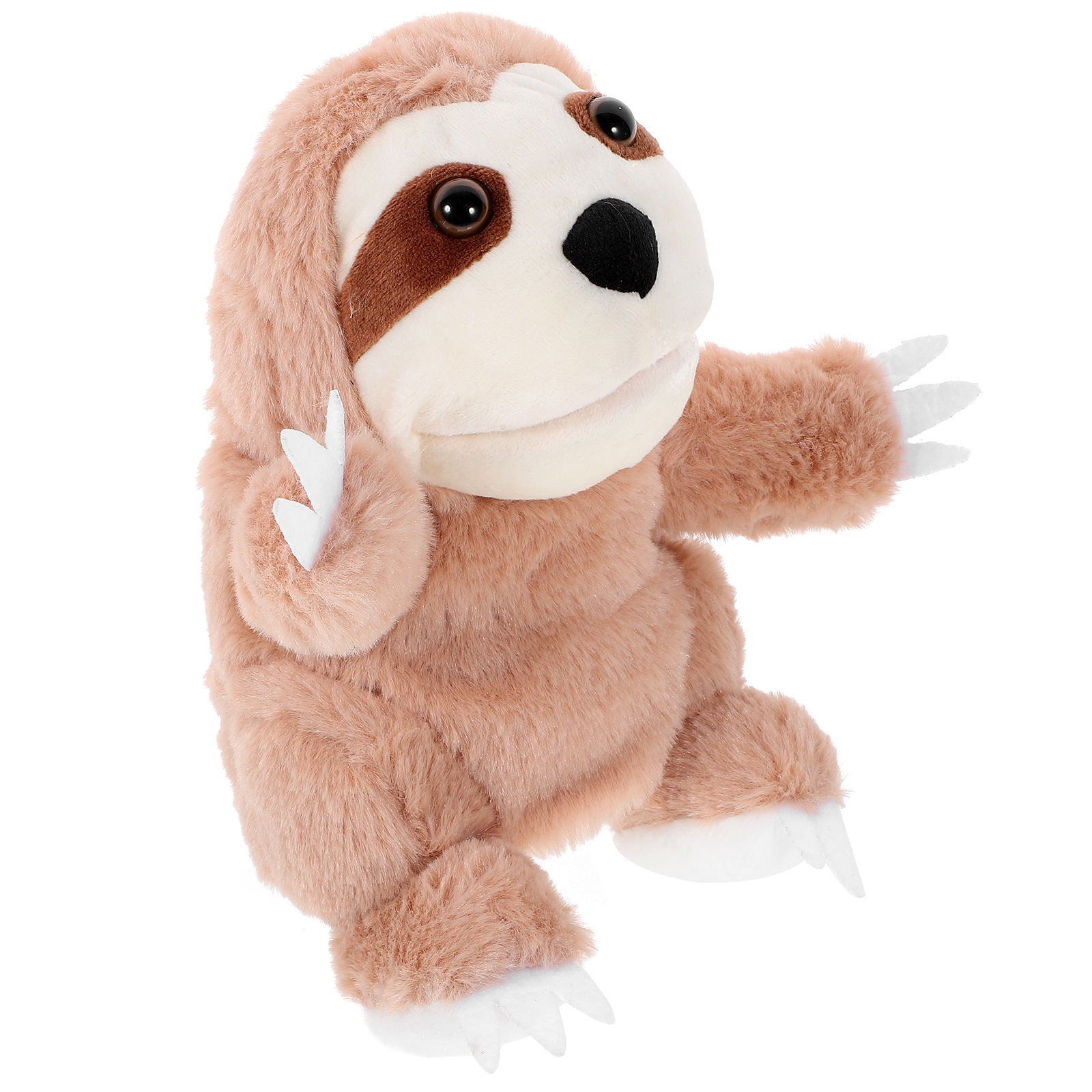 GAXIRE 1Pack Hand Puppet Toy Khaki Plush Sloth Shape Parent-child ...