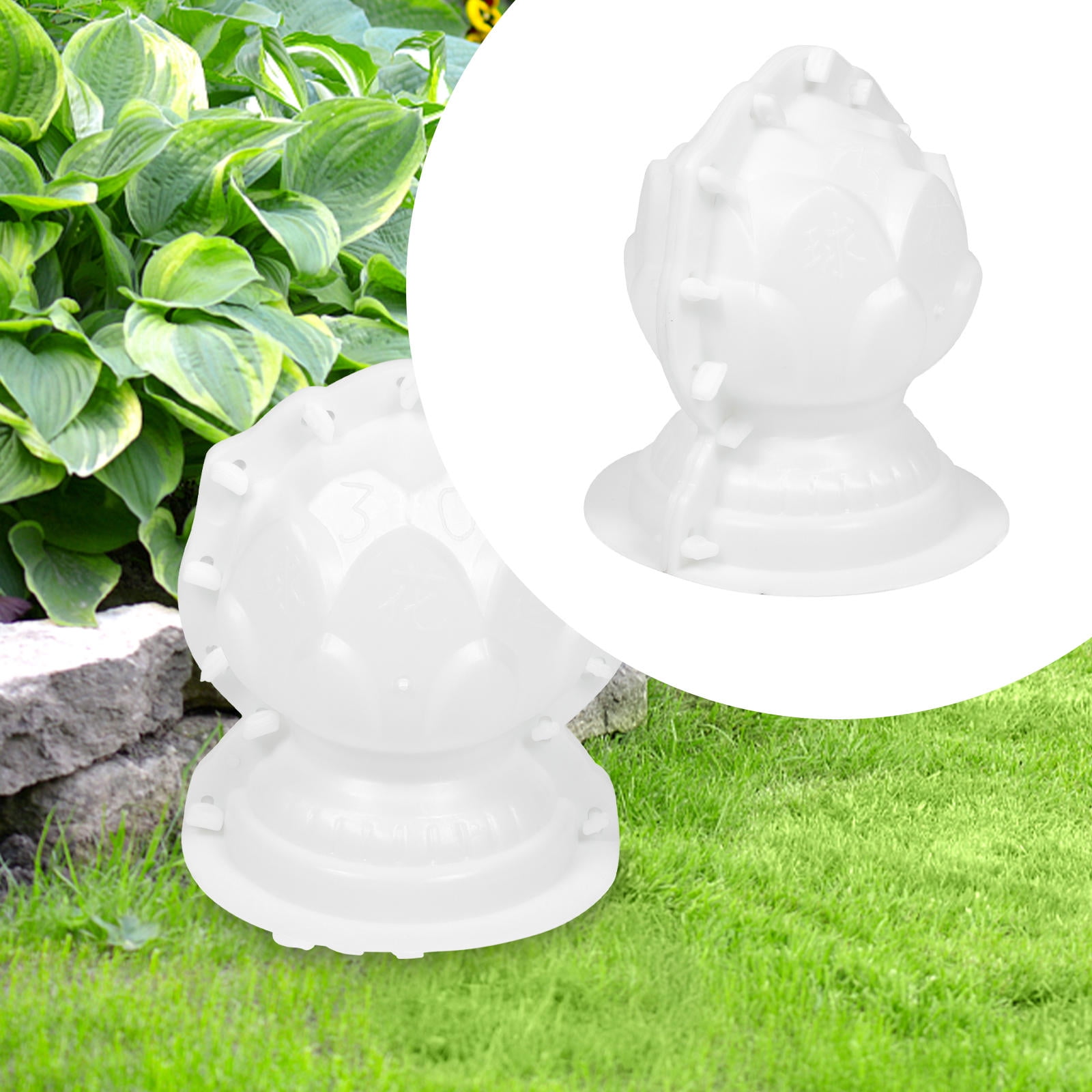 GAXIRE 1Pack White Plastic Pathway Balustrade Mold for Gardens and ...