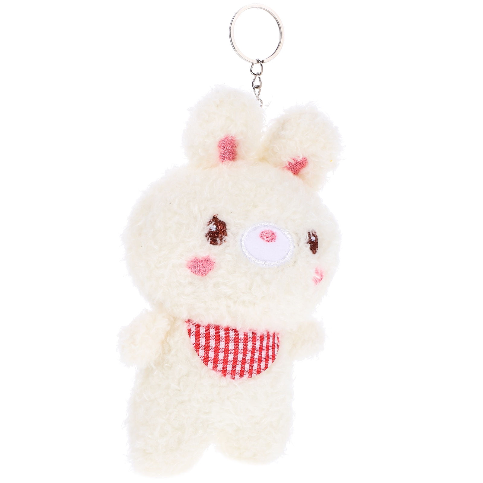 GAXIRE 1Pack White Plush Rabbit Keychain Cute Fluffy Keychain - Walmart.com