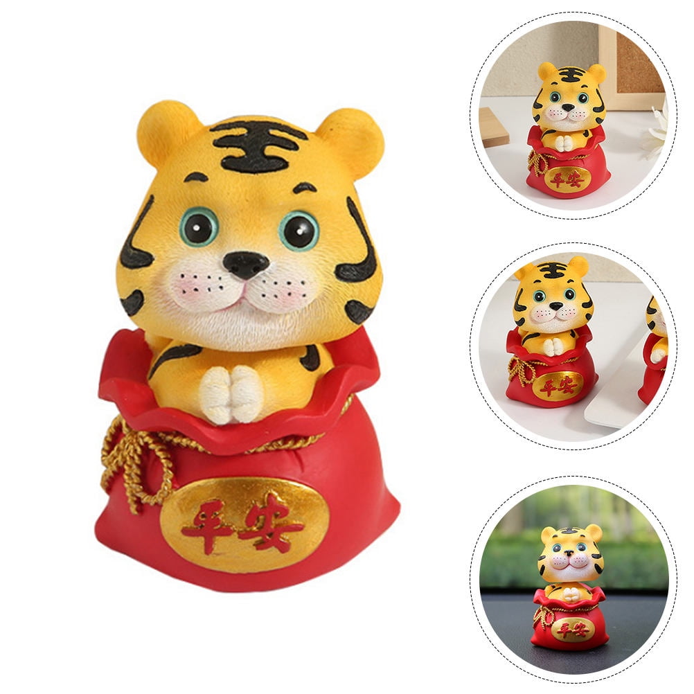 GAXIRE 1Pc Adorable Tiger Shaped Decoration Realistic Modeling for DIY ...