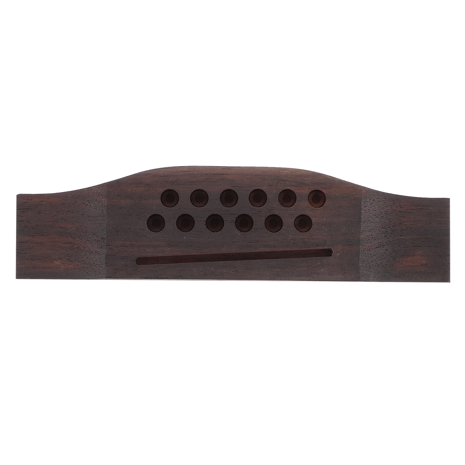 GAXIRE 1Pcs Acoustic Bone Bridge Slotted Pre-Drilled for Folk Acoustic ...