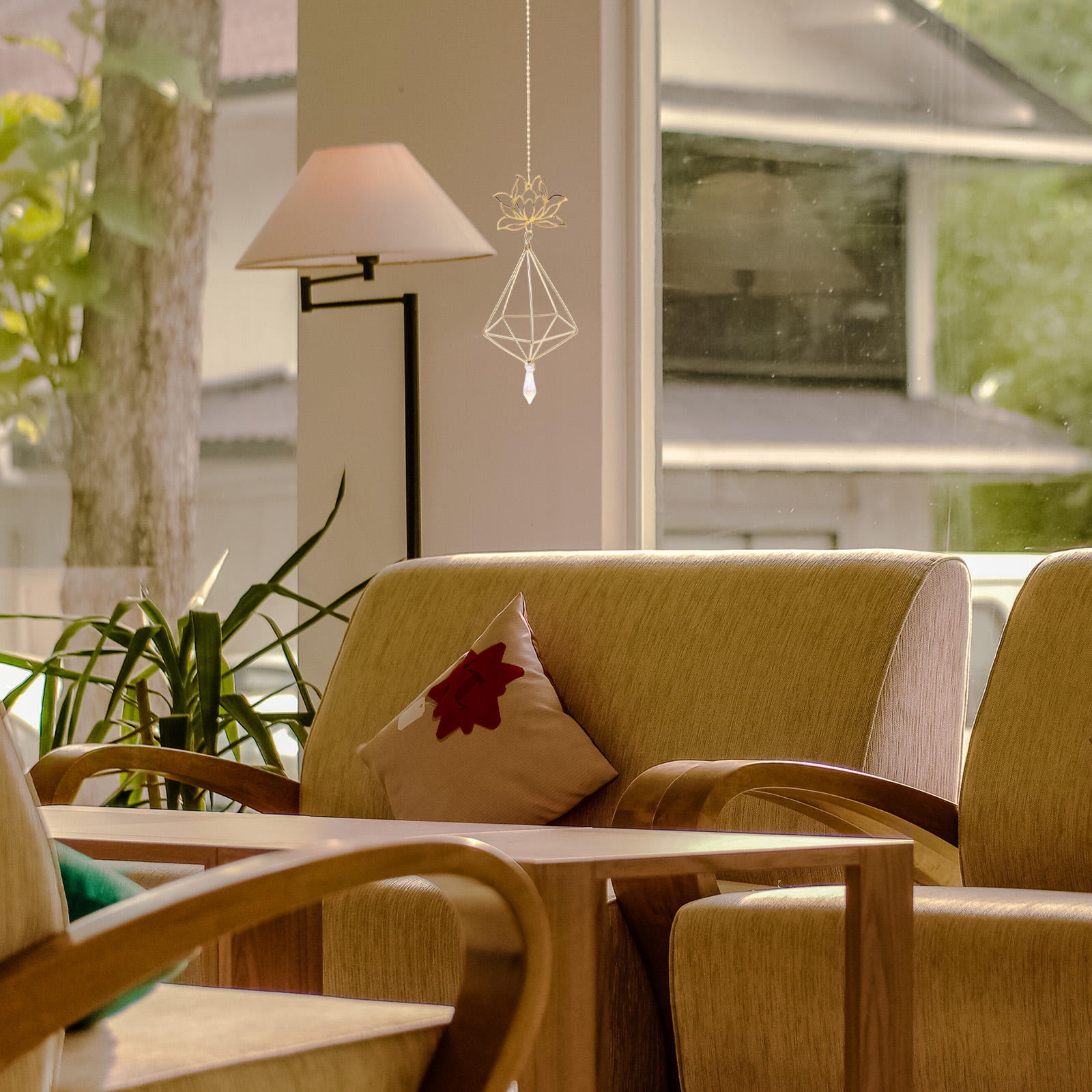 GAXIRE 1Pcs Crystal Suncatcher Prism Hanging for Window Decorative Purpose - Walmart.com