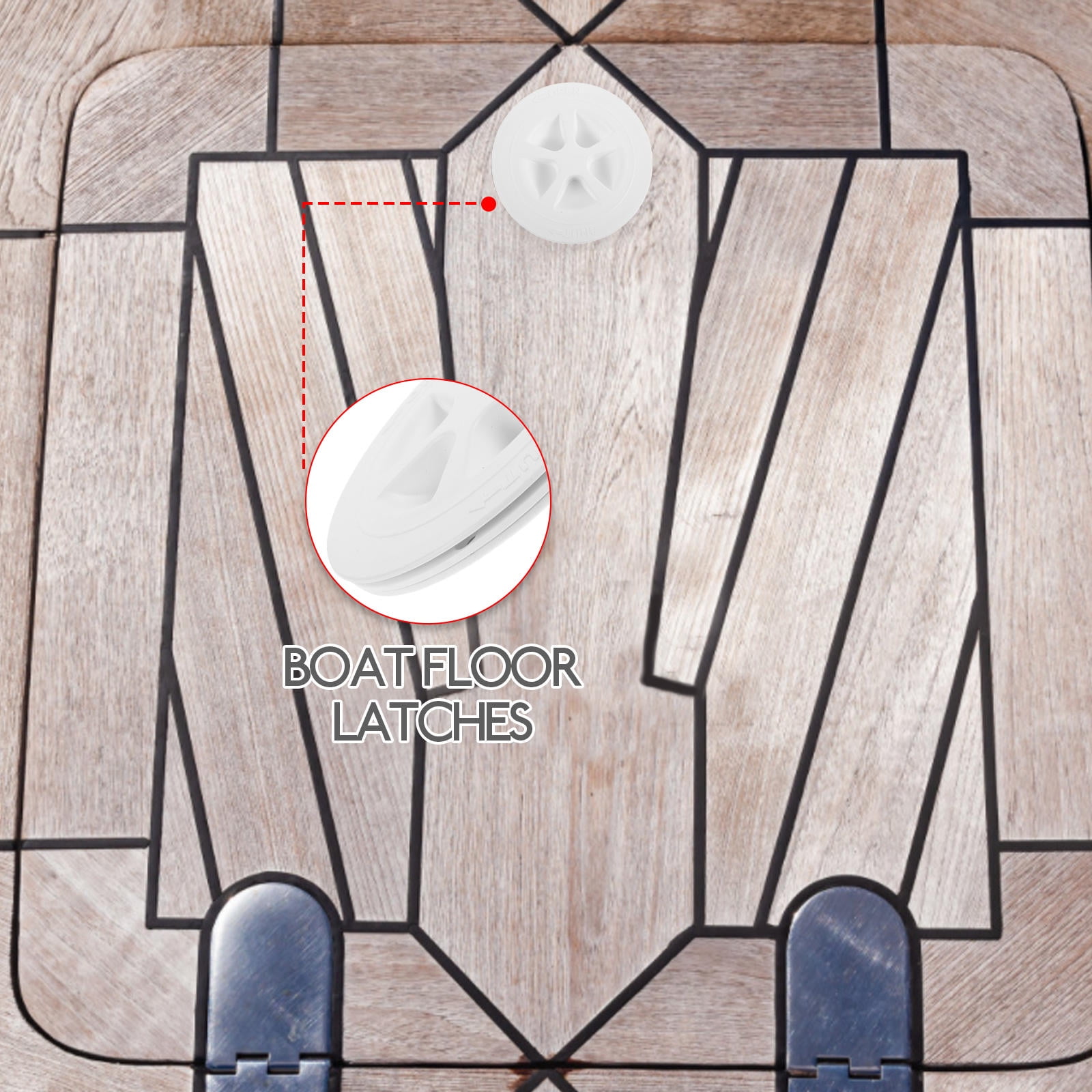 GAXIRE 1Pcs Hatch Cover for Boat Hatch Cover White 5.4x5.4x1.1in PP ...