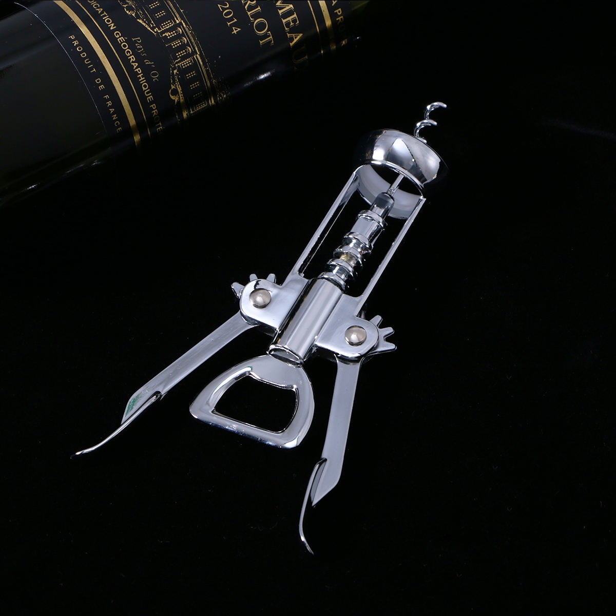 GAXIRE Pulltaps Waiters Corkscrew Winged Opener Silver 1Pcs - Walmart.com