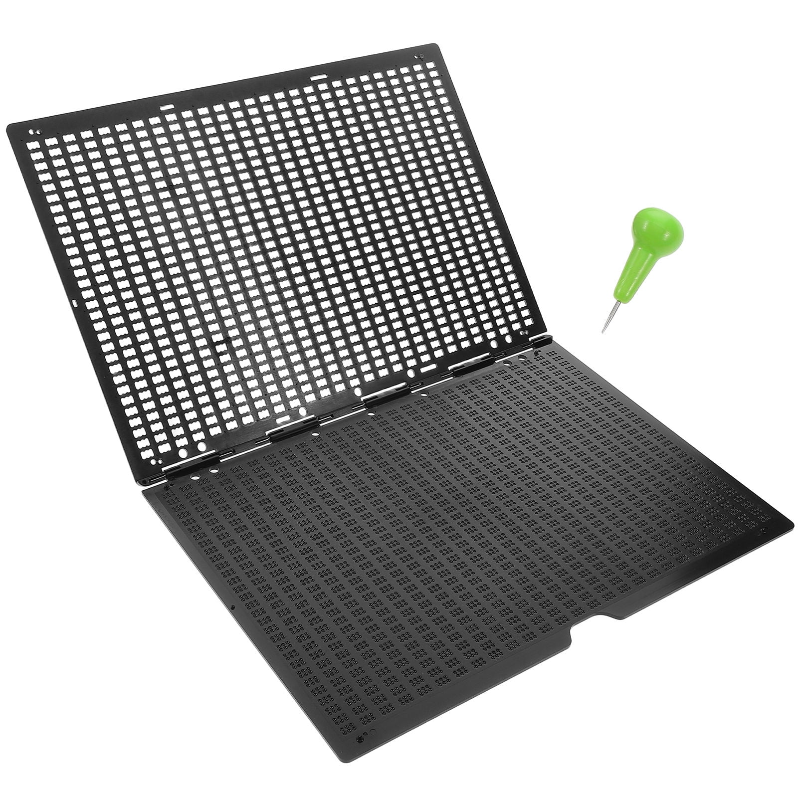 GAXIRE 1Set Black Writing Board 30-Cell Portable Learning Tool for ...