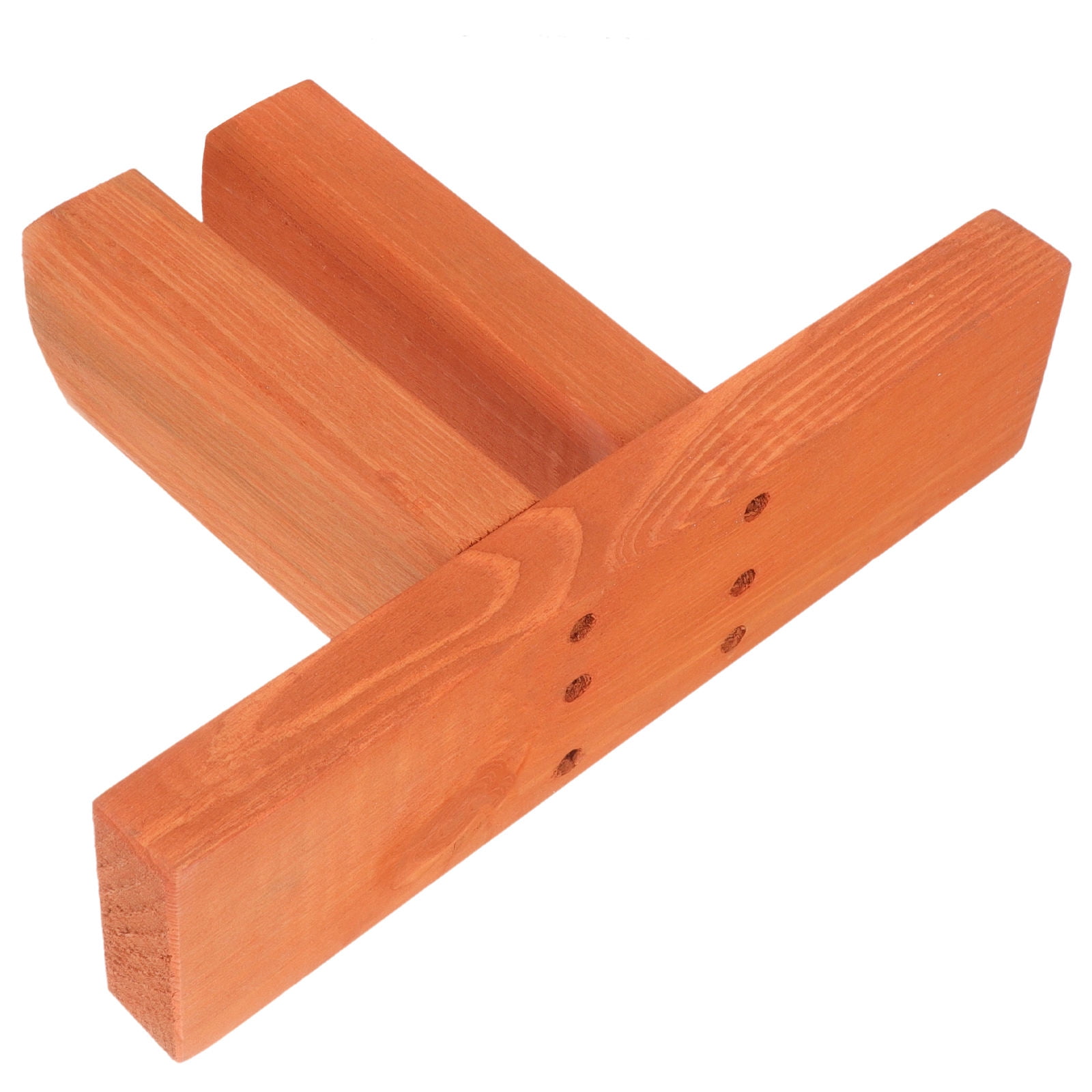 GAXIRE Stable Garden Fence Holder Wooden Orange 1Set 13.8x9.1x3.3in ...