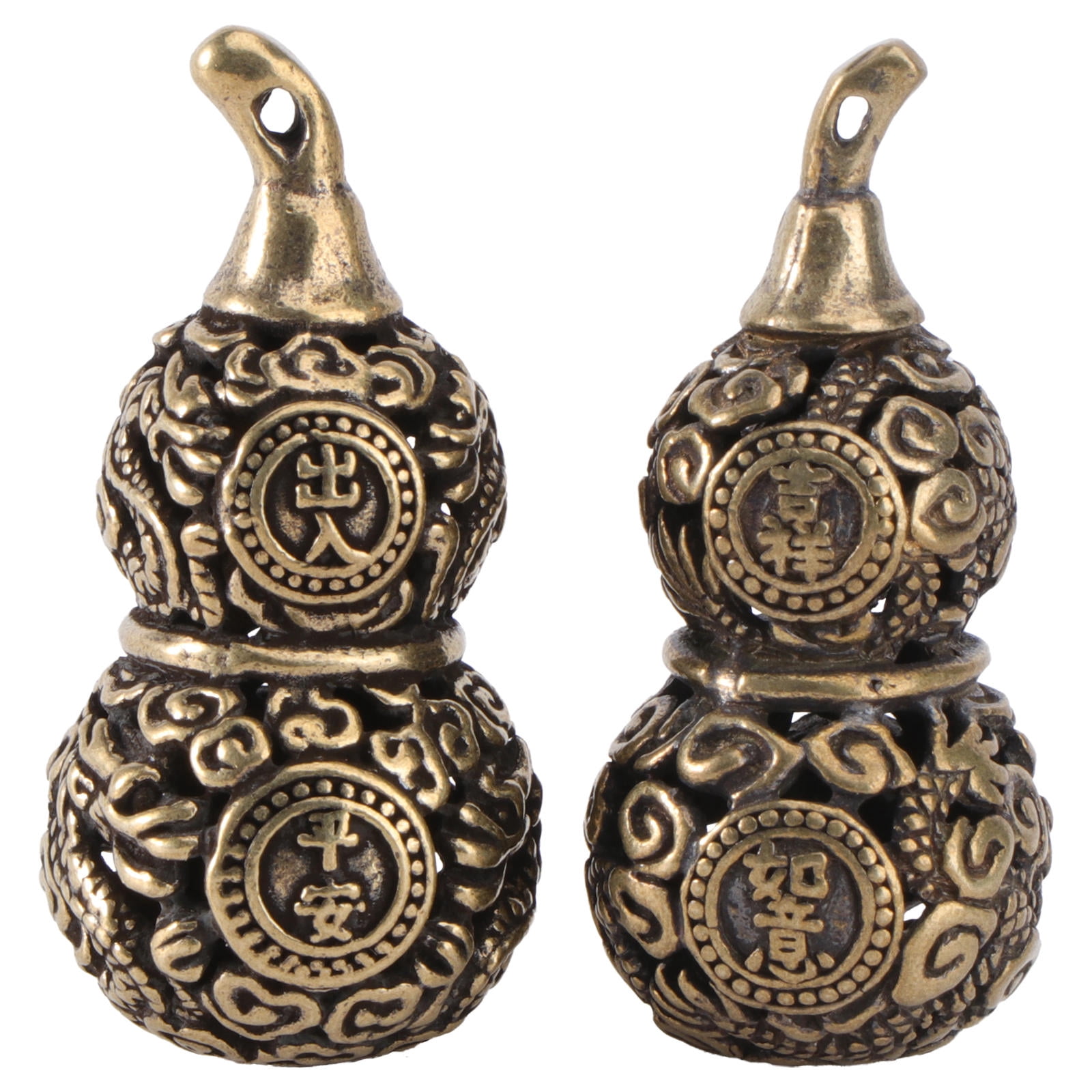 GAXIRE 1Set Golden Brass Key Chain with Solid Durable Material for ...