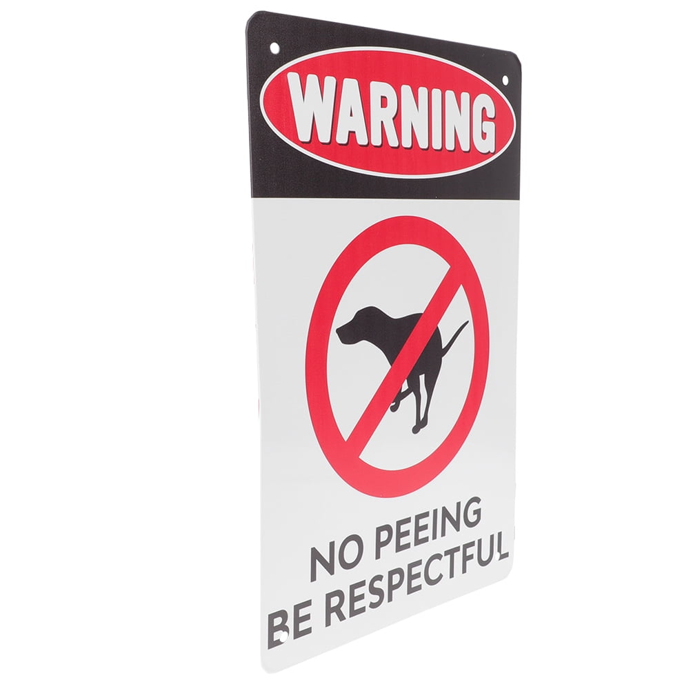 GAXIRE 1Set Iron Rectangular No Dog Pee Lawn Sign for Outdoor Use 11 ...