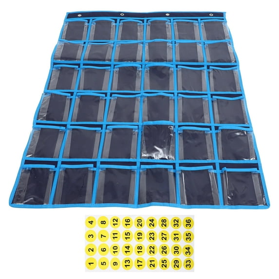 GAXIRE Classroom Pocket Chart Cell Phone Organizer Hanging Storage ...